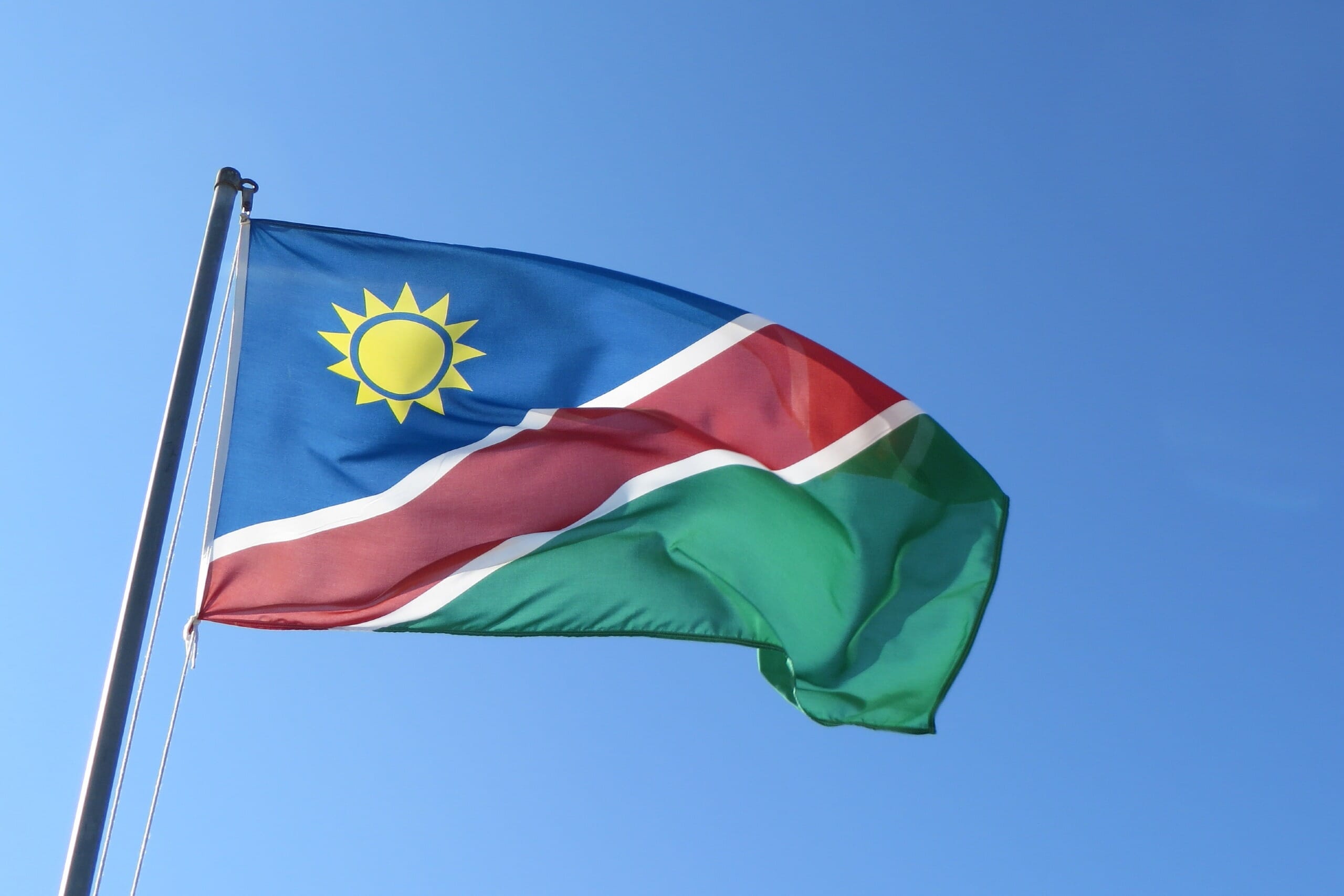 🇳🇦 Namibia Flag Unveiled: Colors, Meaning, Coat of Arms, Flag Map, and ...