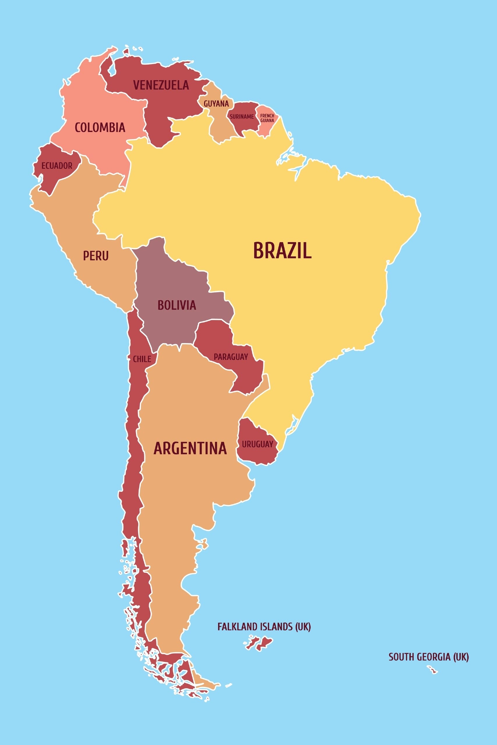 South America Map | Mappr