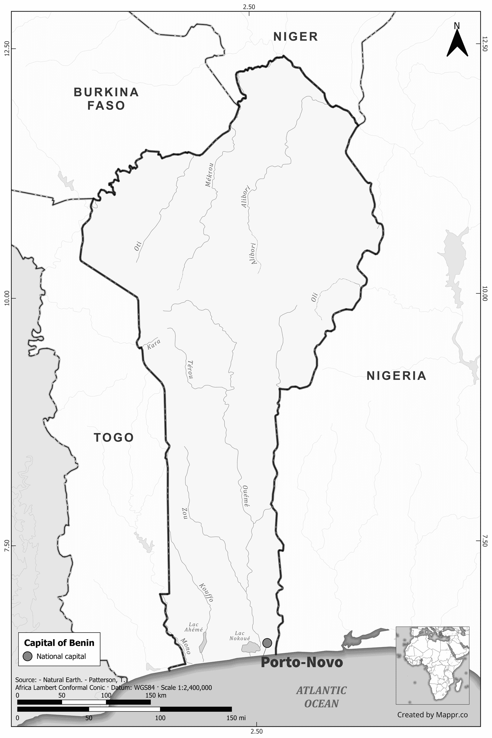 Benin Maps | Mappr