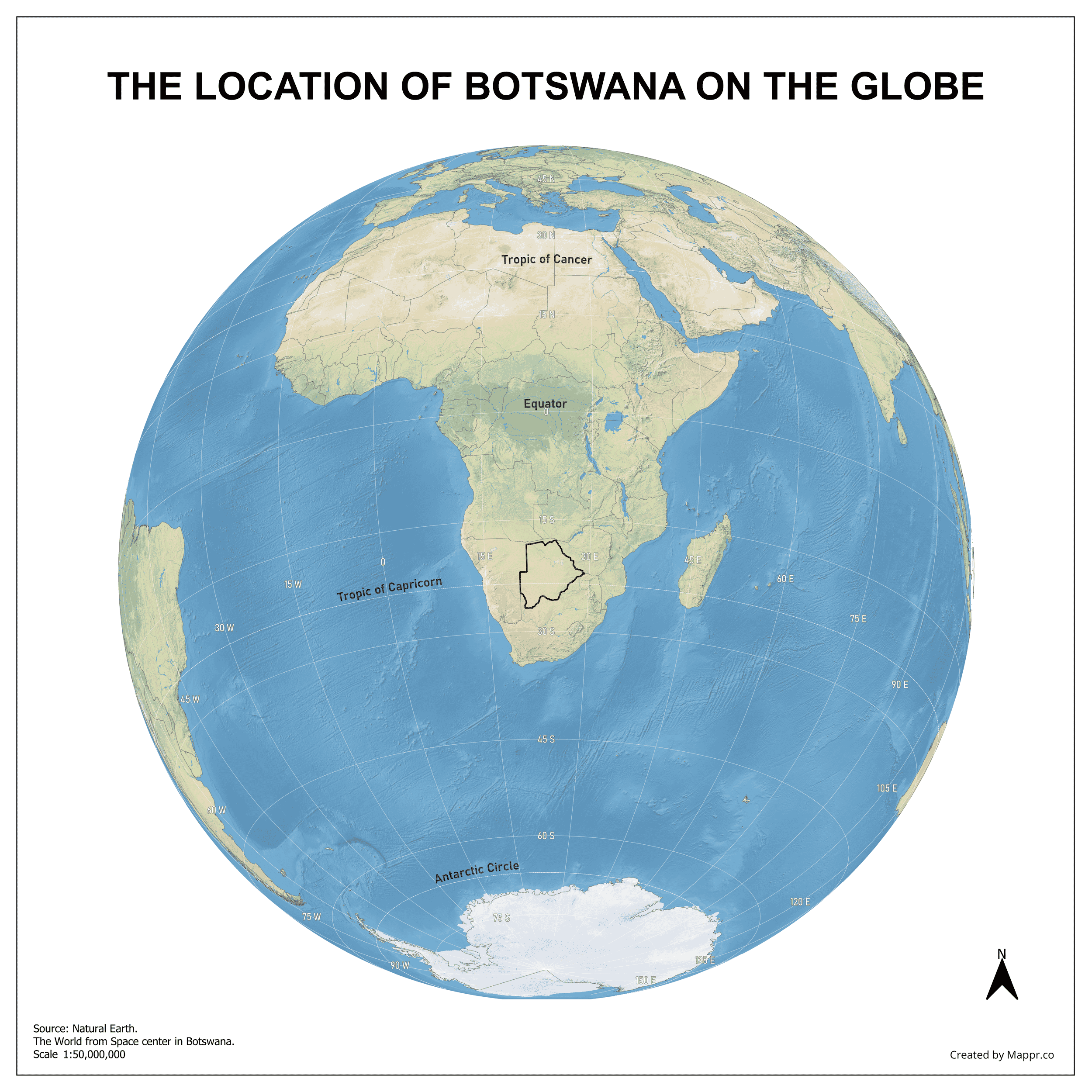 Botswana Maps | Mappr