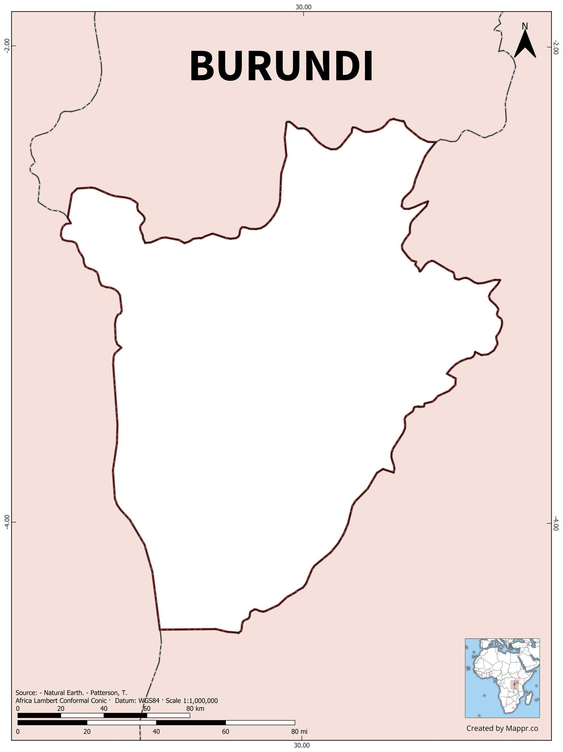 Burundi Maps | Mappr