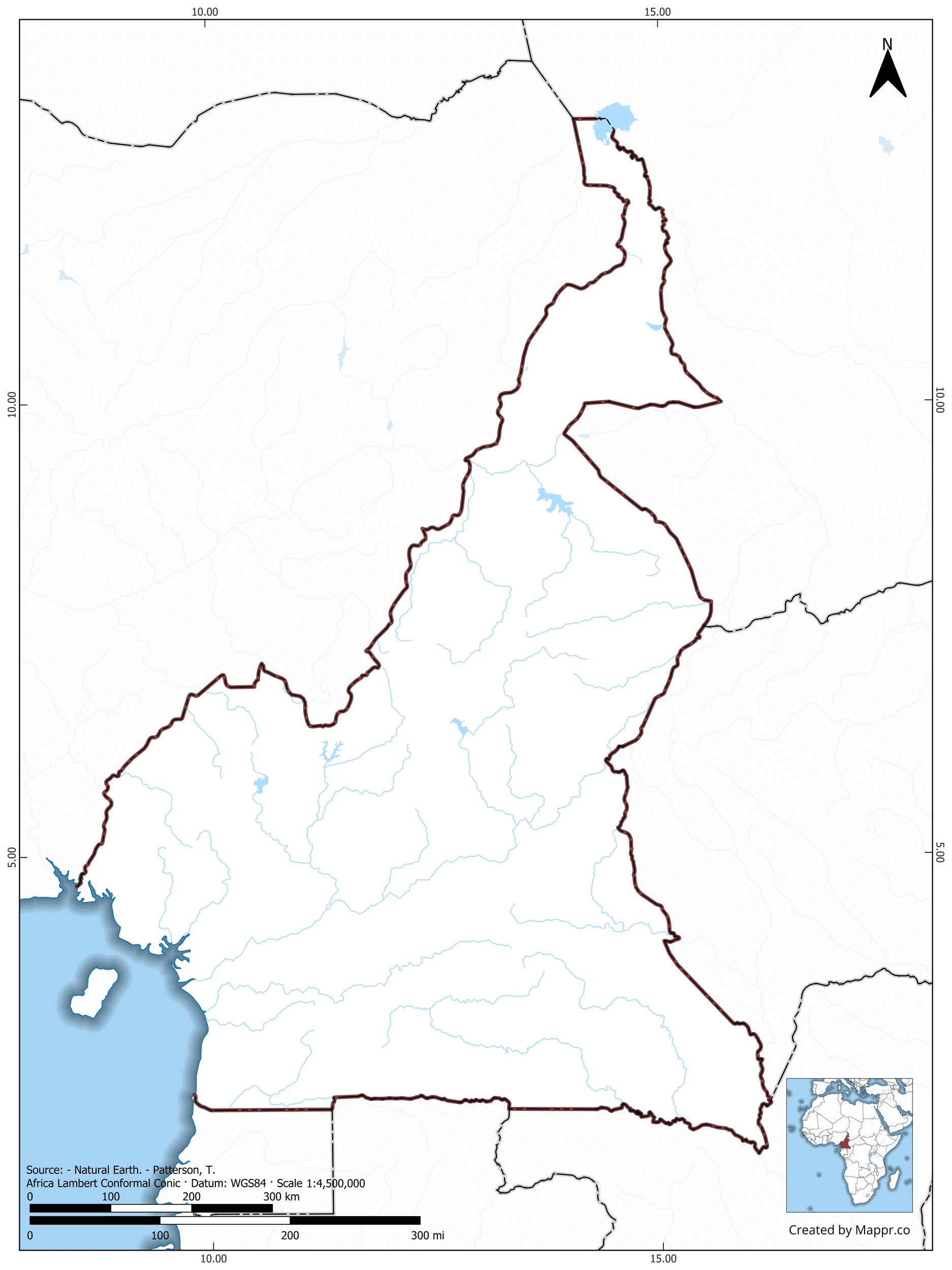 Cameroon Maps | Mappr