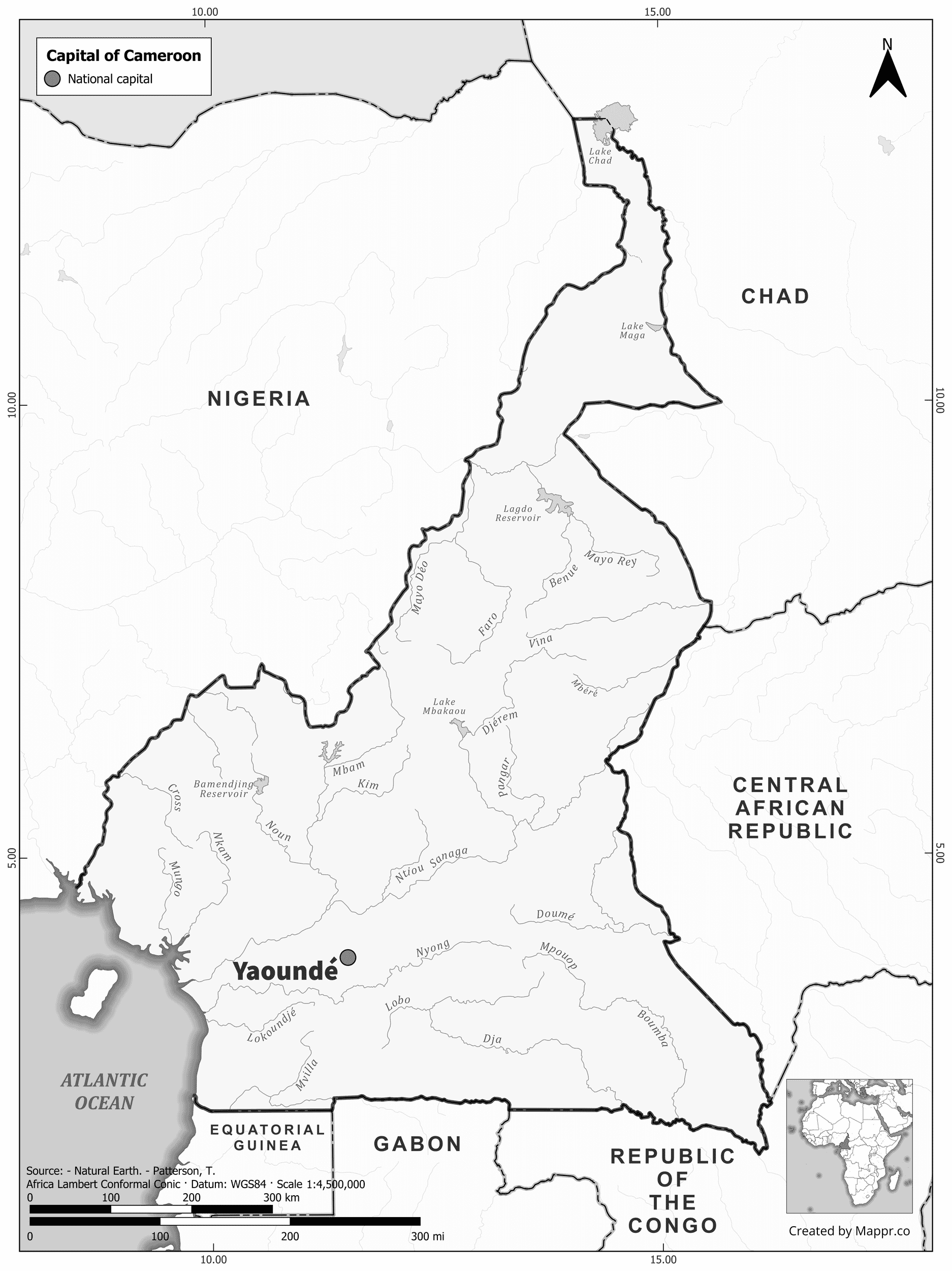 Cameroon Maps | Mappr
