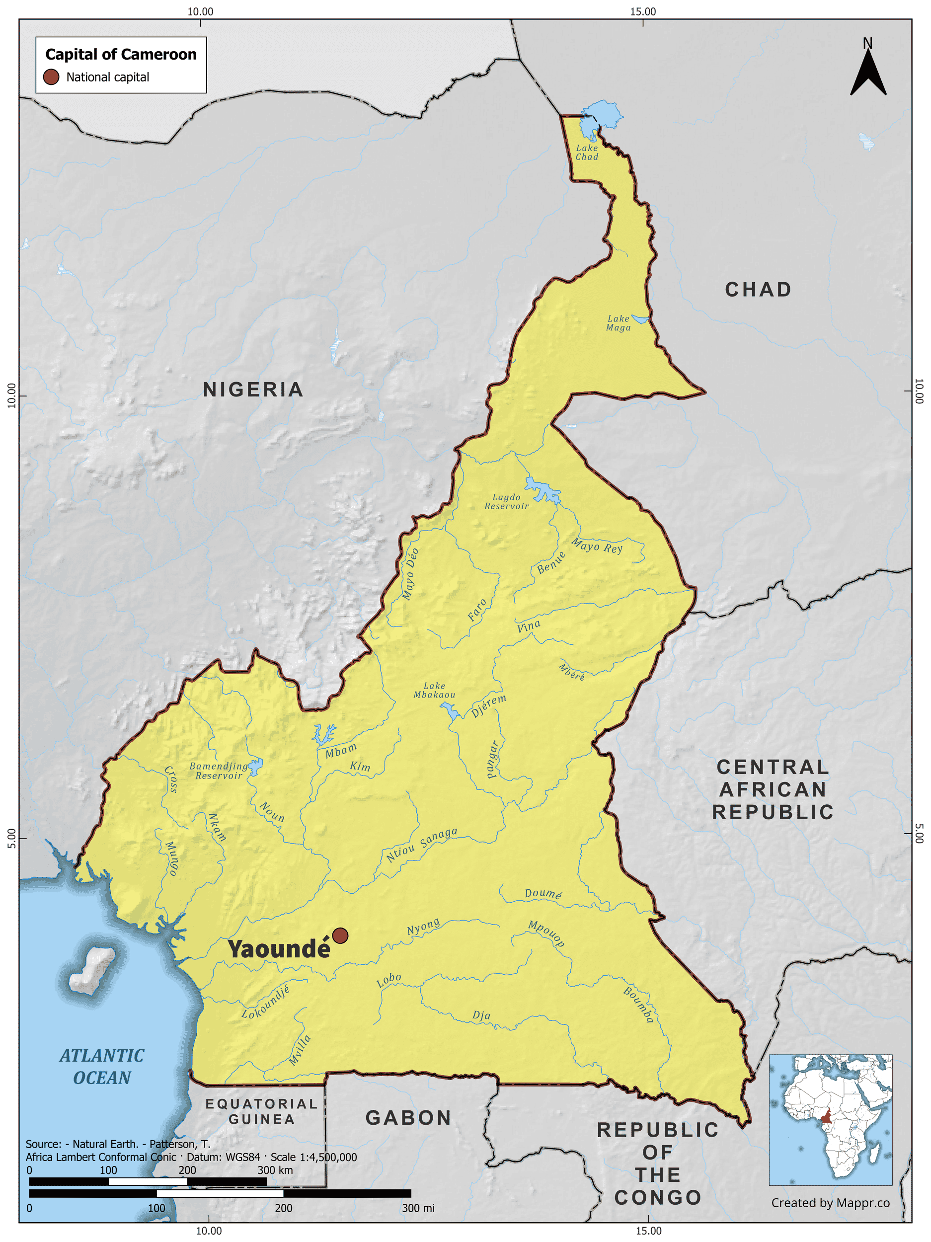 Cameroon Maps | Mappr