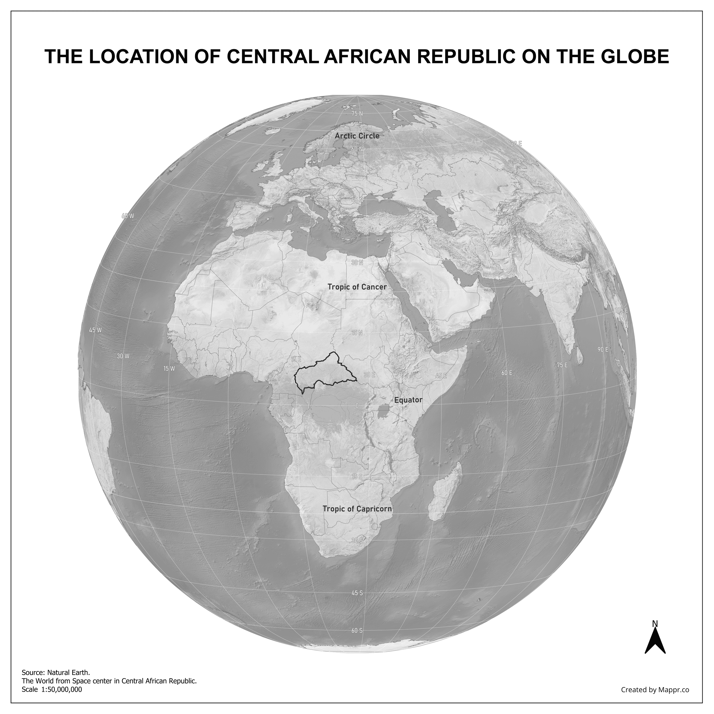 Central African Republic Maps | Mappr