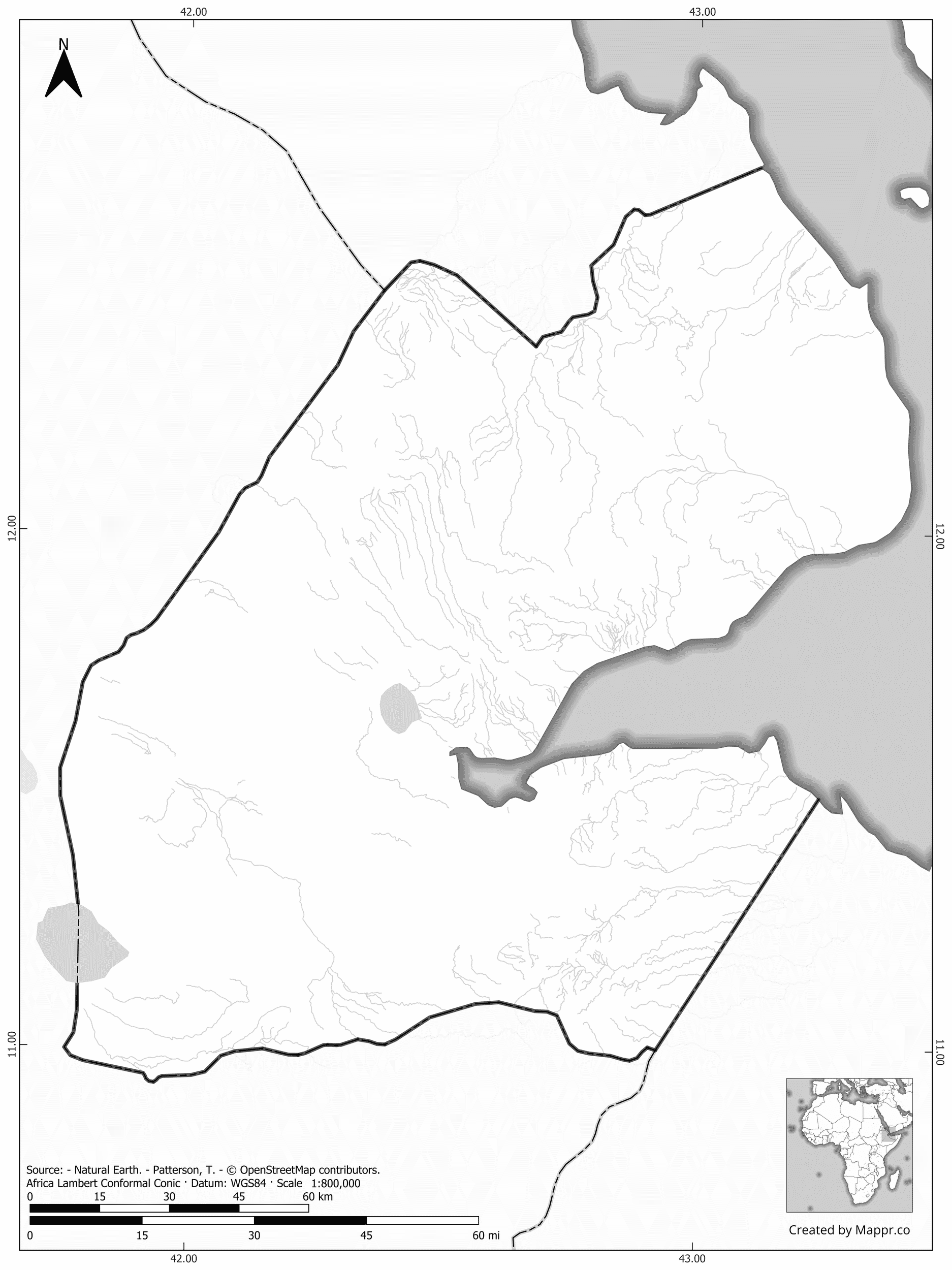 Djibouti Maps | Mappr