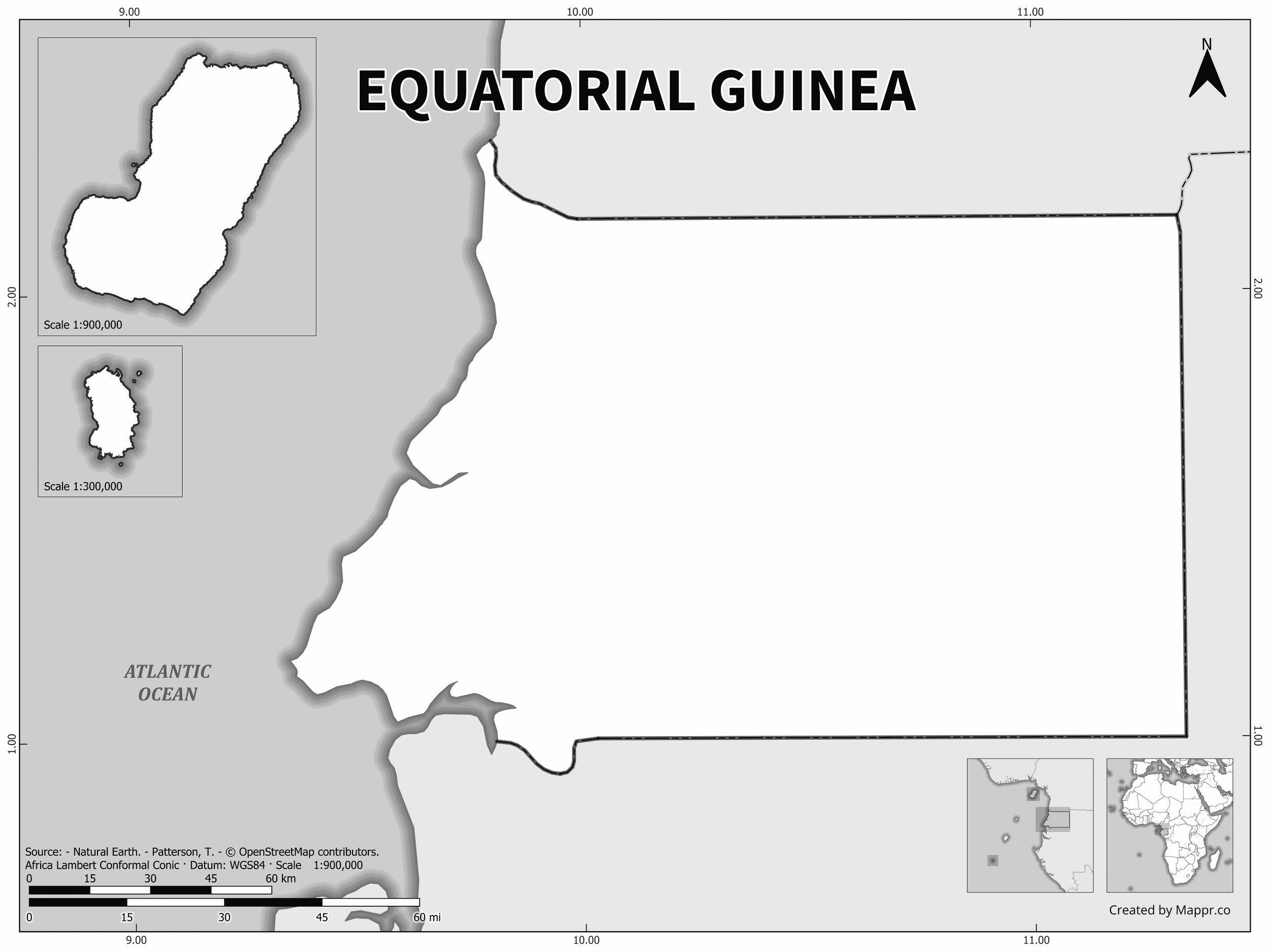 Equatorial Guinea Maps | Mappr