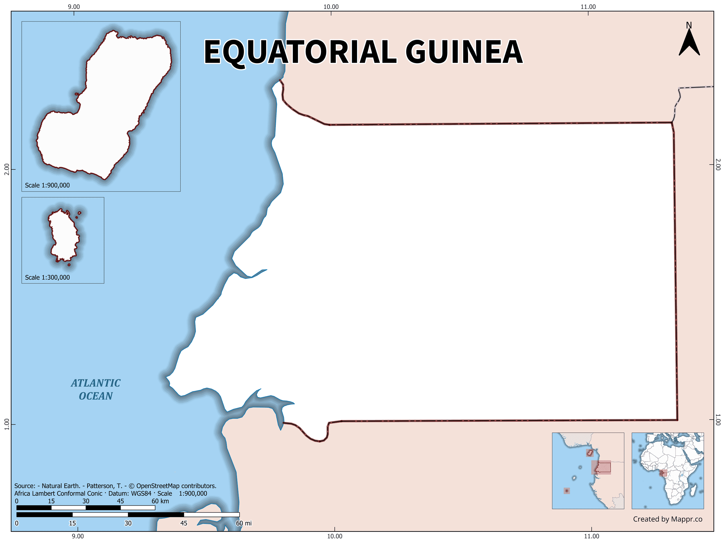 Equatorial Guinea Maps | Mappr