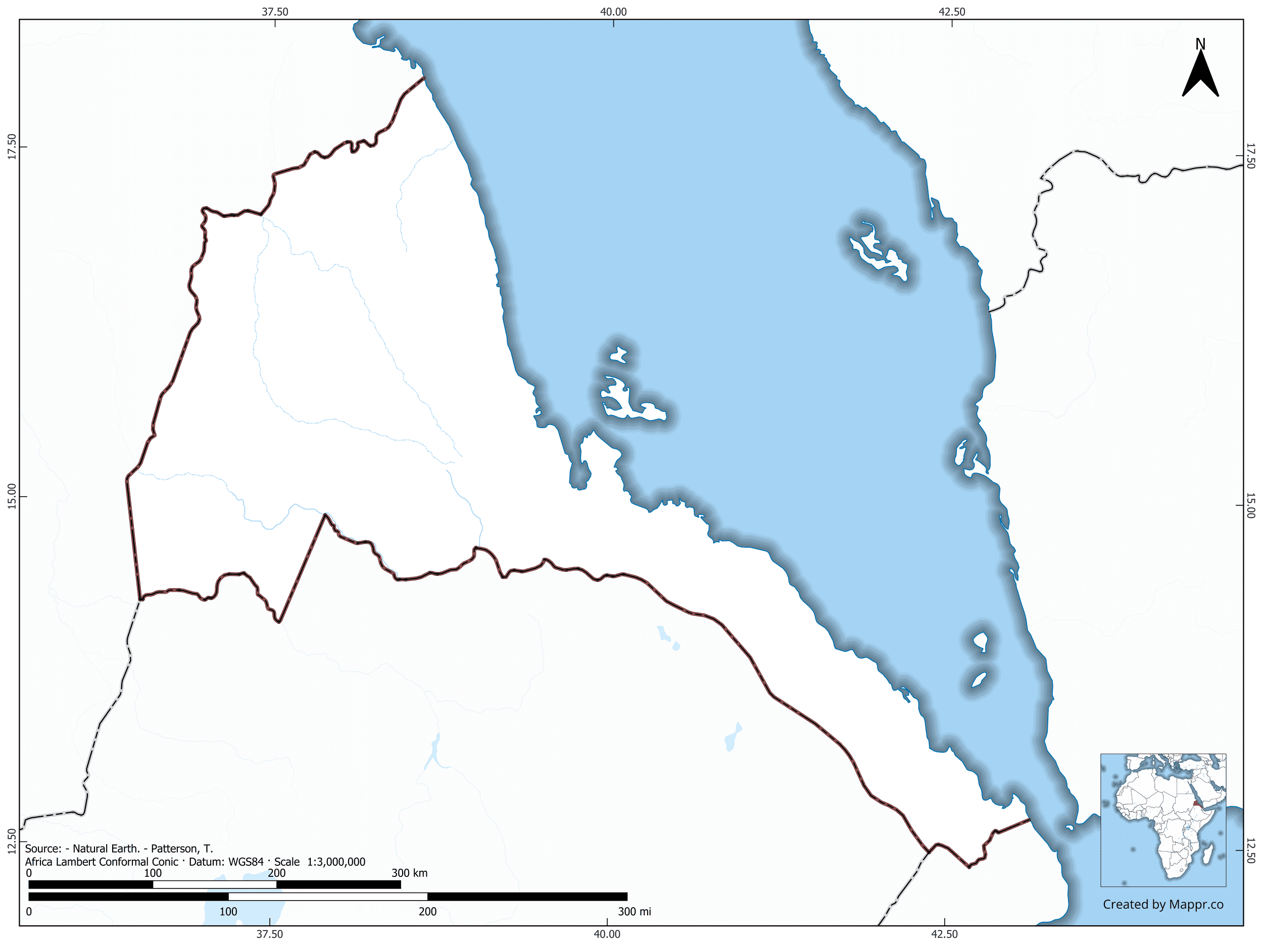 Eritrea Maps | Mappr