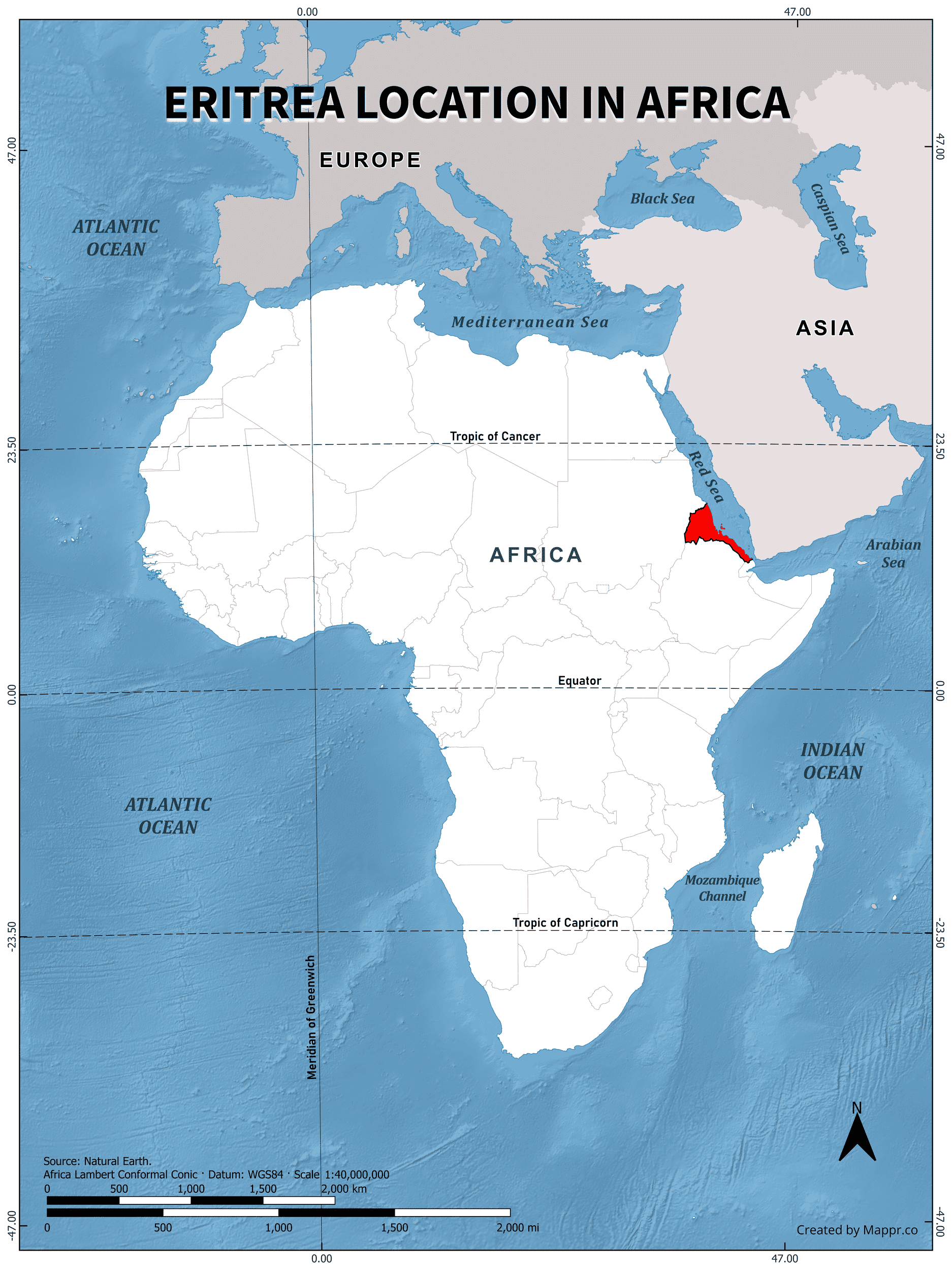 Eritrea Maps | Mappr