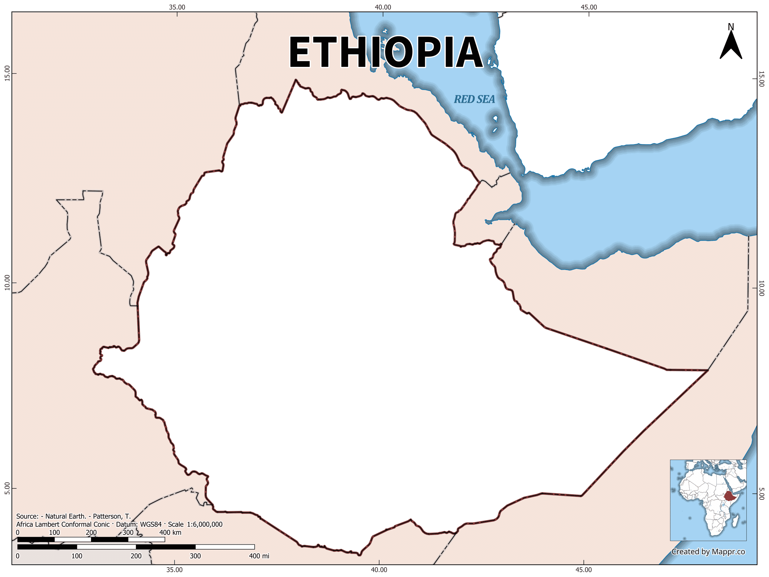 Ethiopia Maps | Mappr