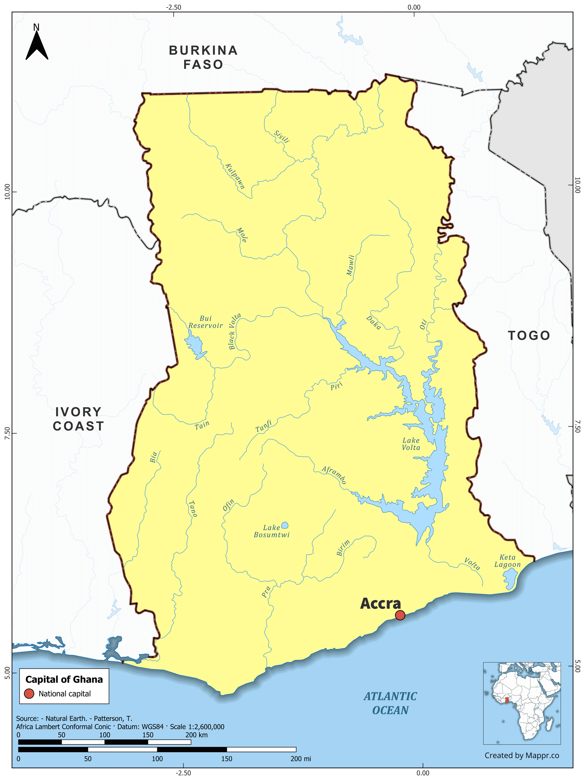 Ghana Maps | Mappr