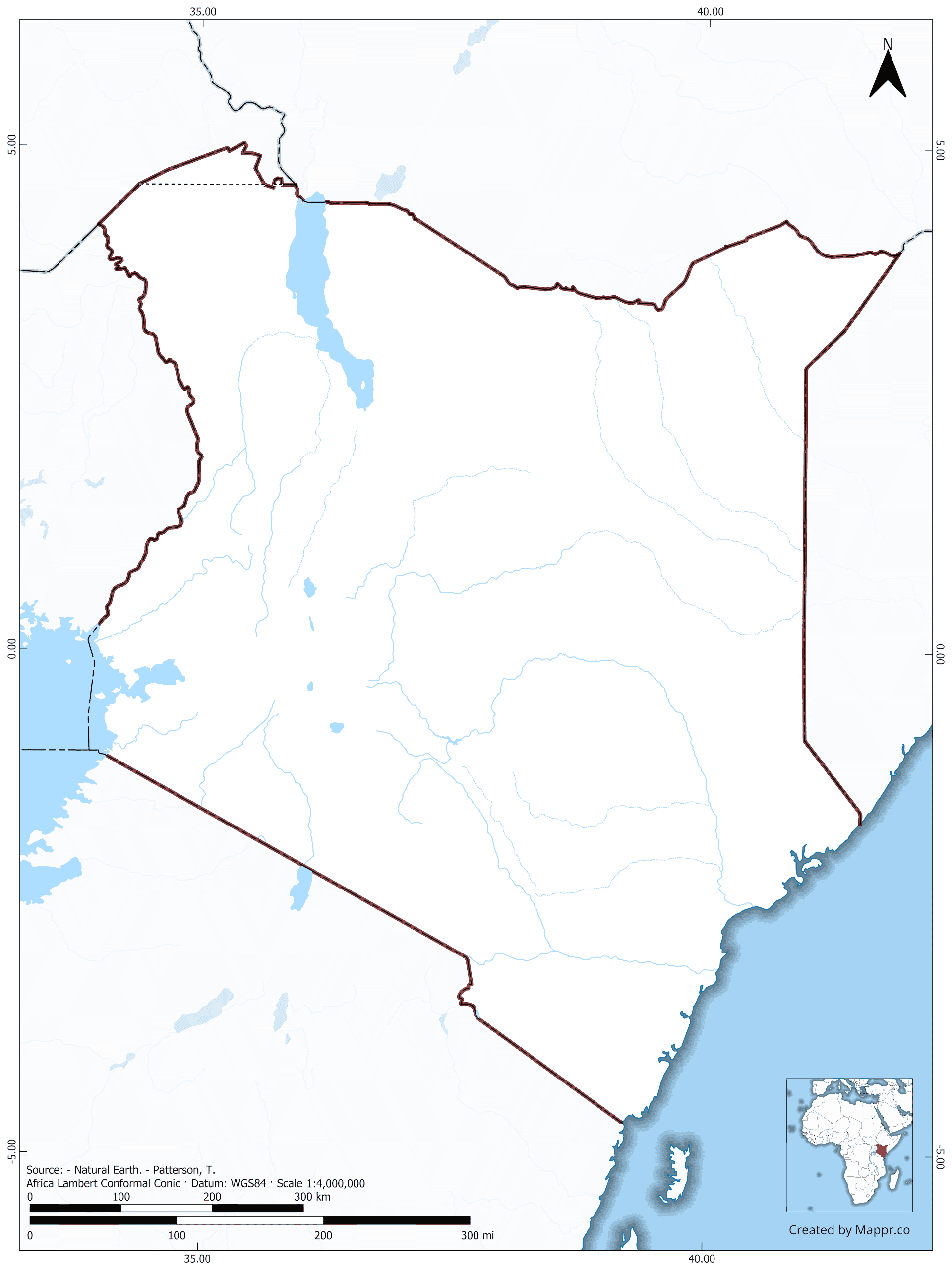 Kenya Maps | Mappr