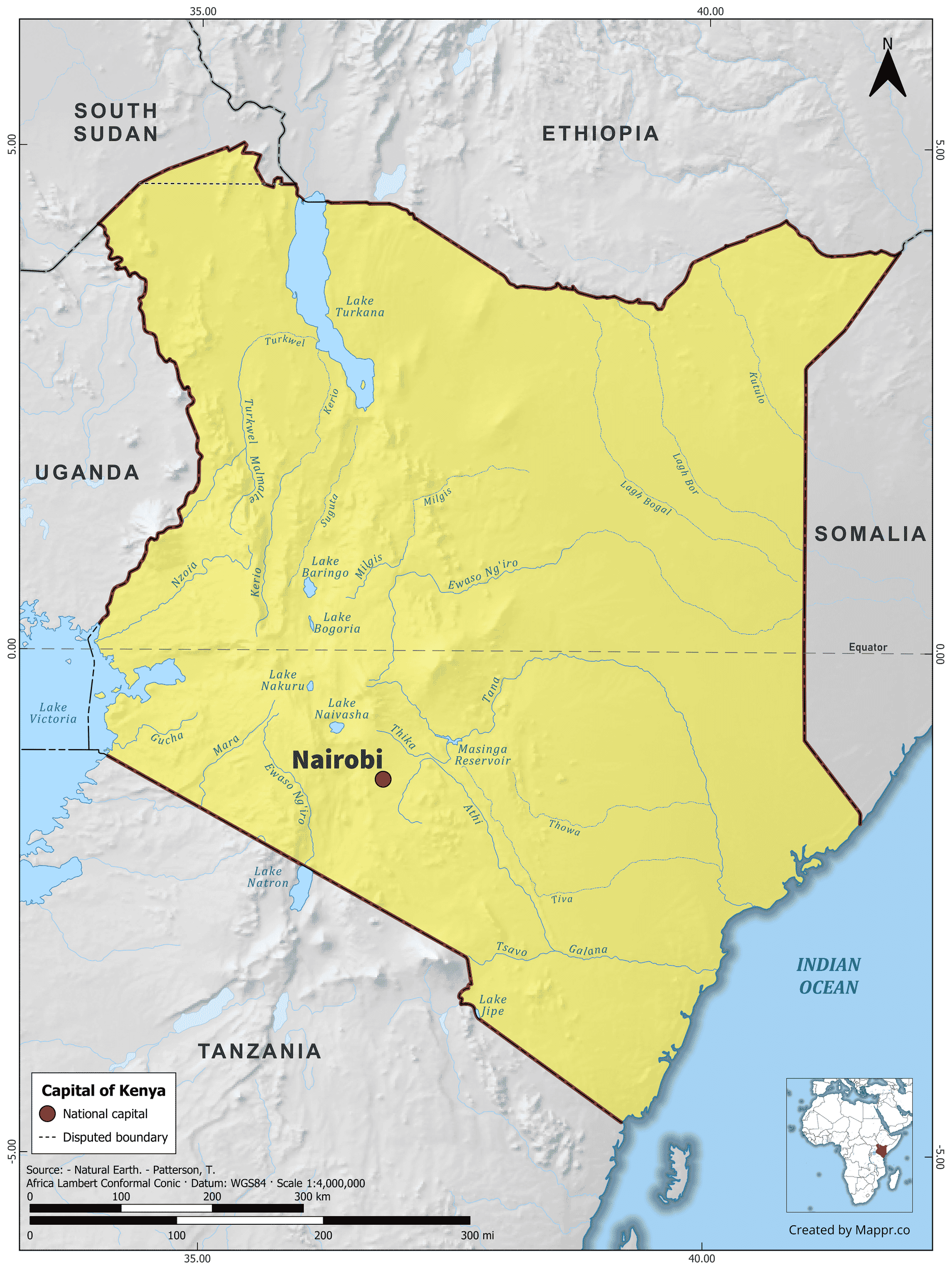Kenya Maps | Mappr
