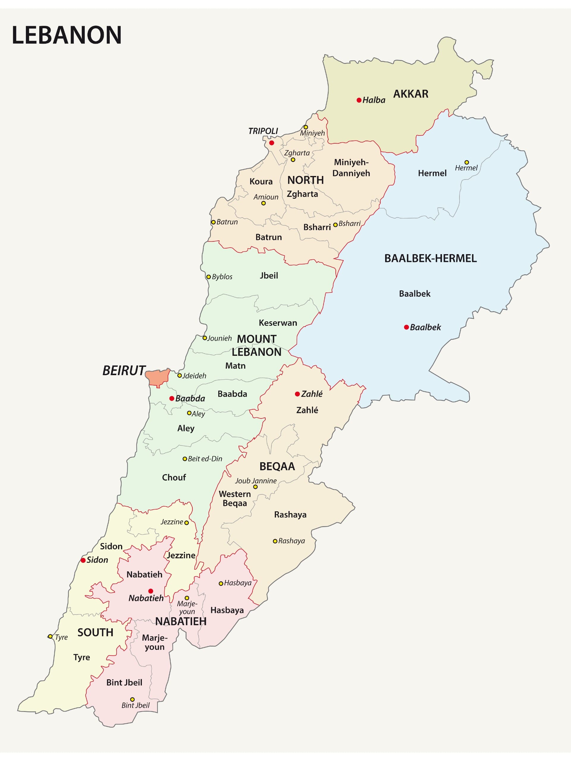 Where is Lebanon? 🇱🇧 | Mappr