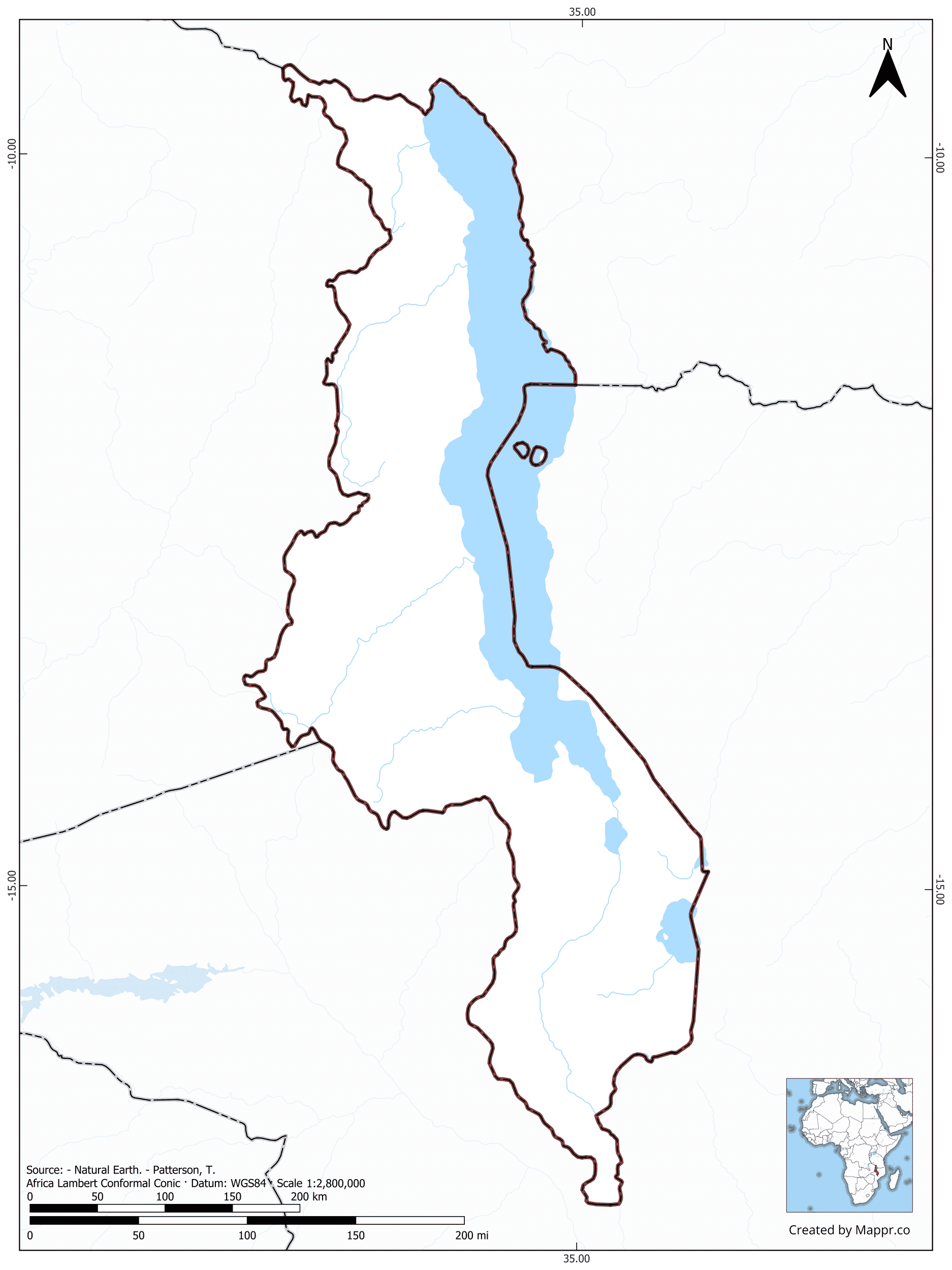 Malawi Maps | Mappr