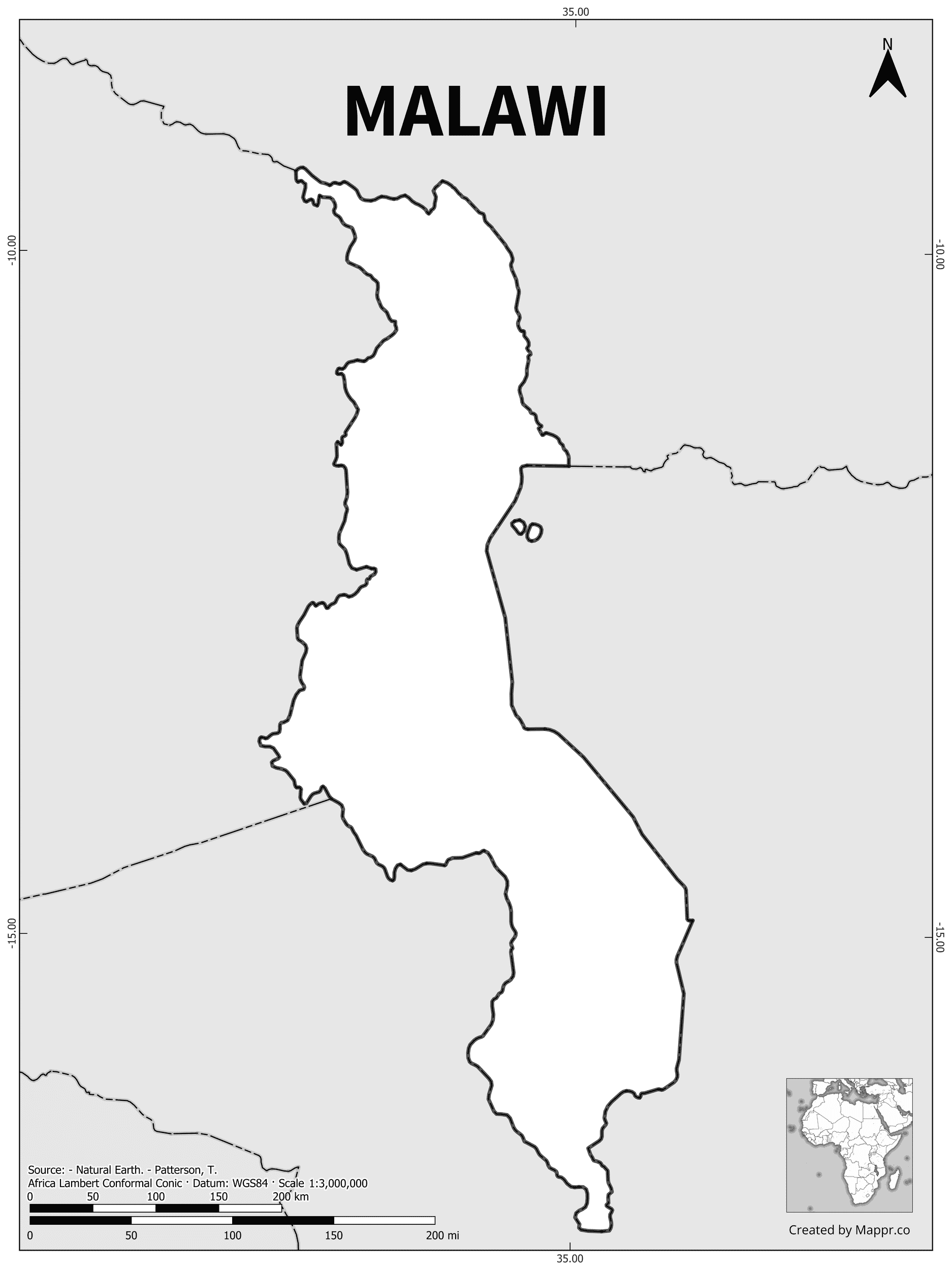 Malawi Maps | Mappr