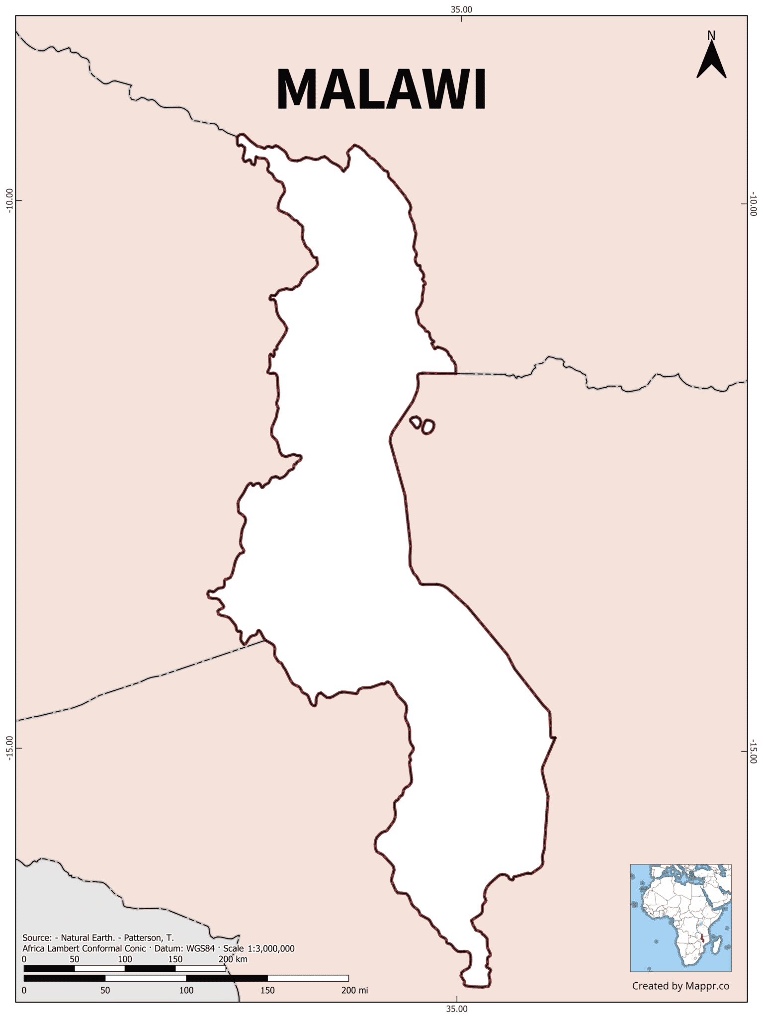Malawi Maps Mappr