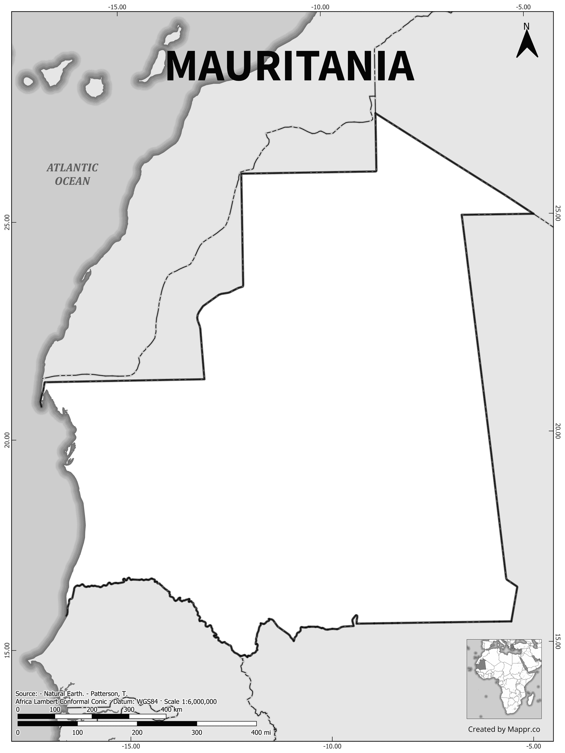 Mauritania Maps | Mappr