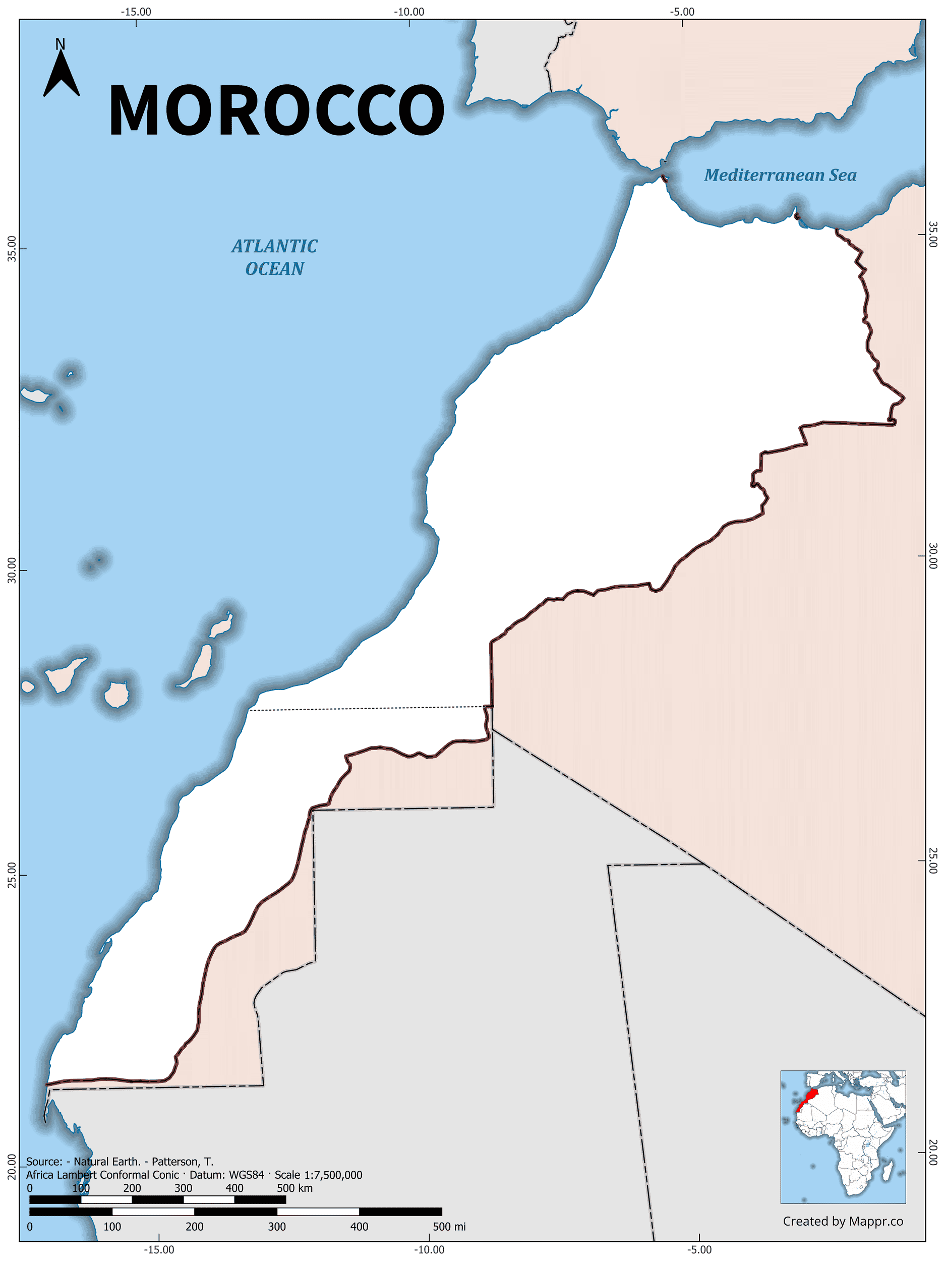 Morocco Maps | Mappr