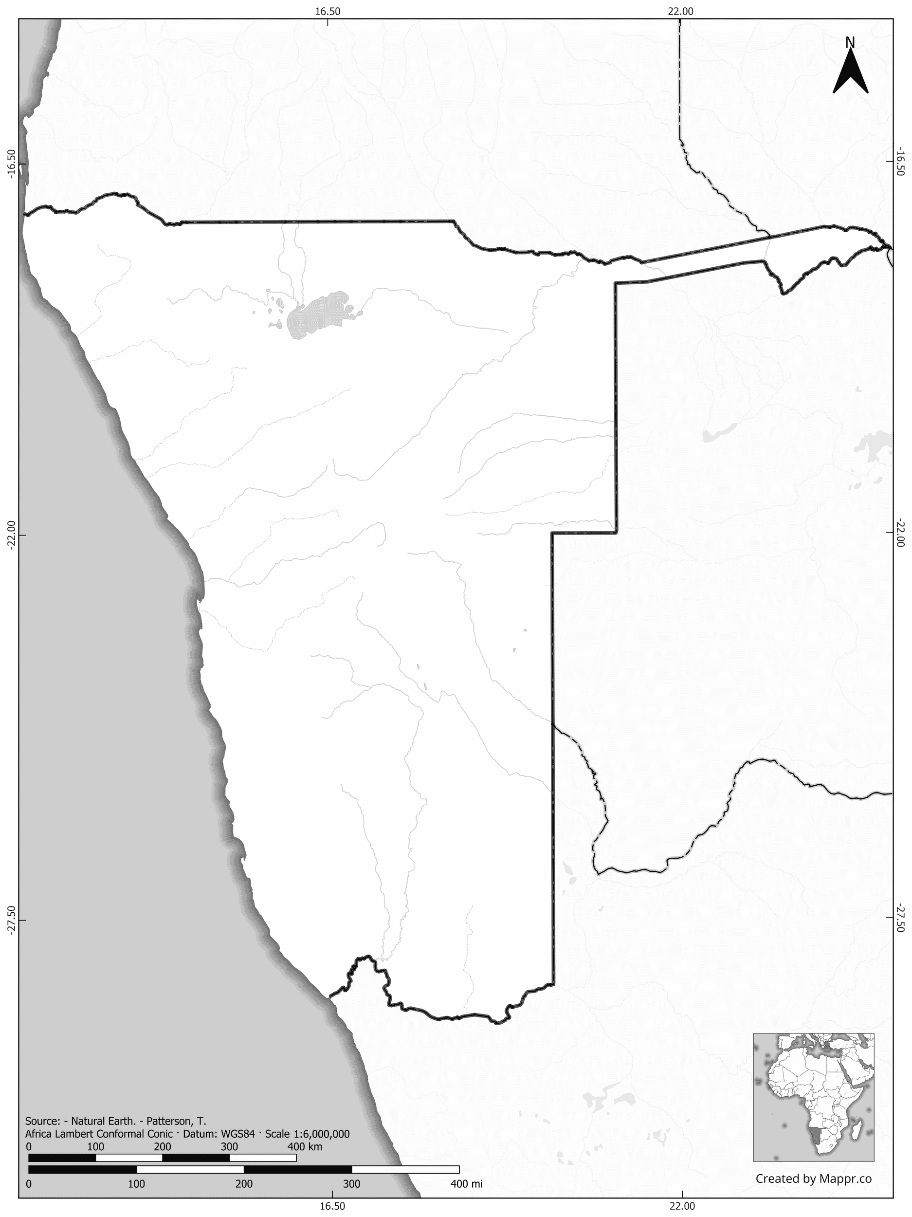 Namibia Maps | Mappr
