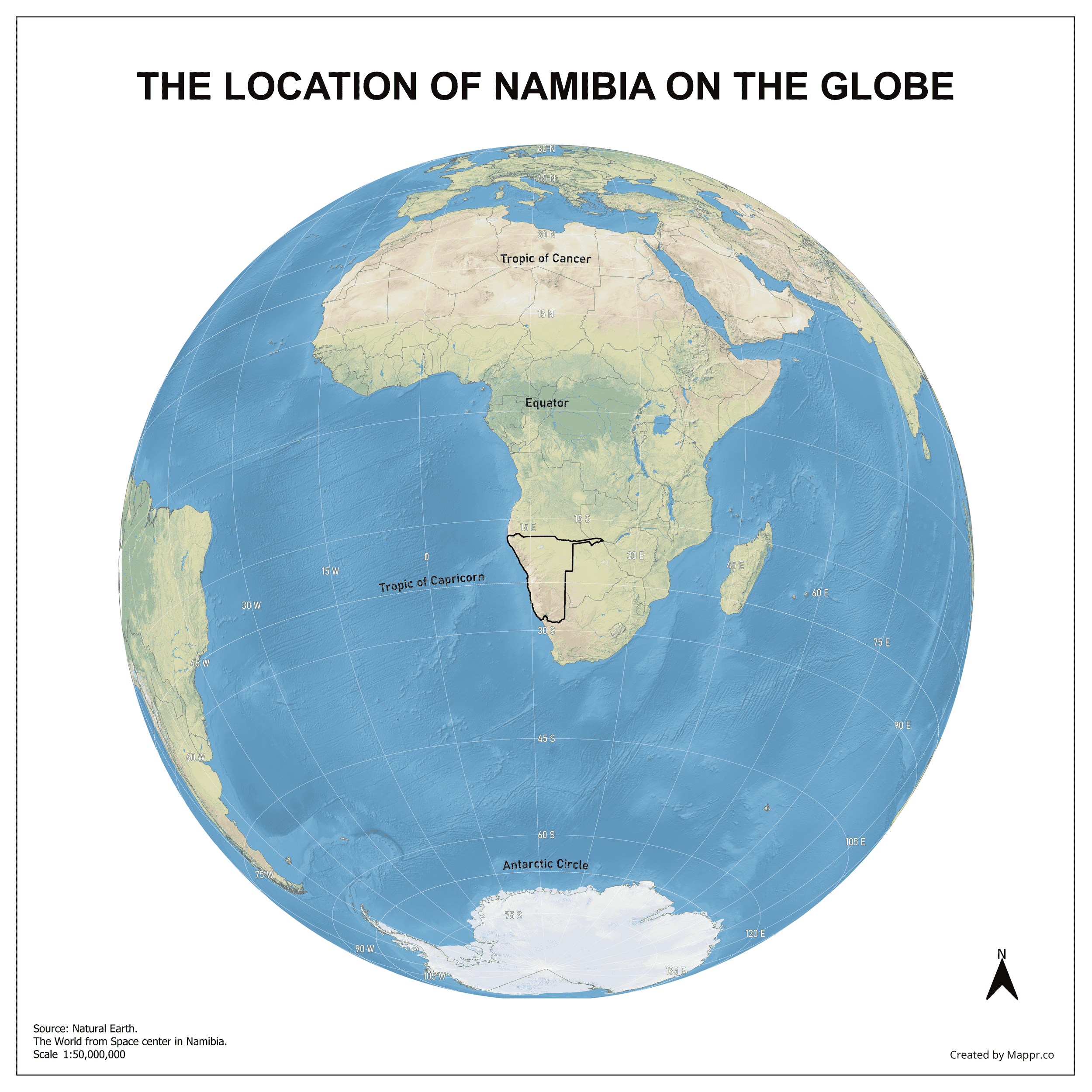 Namibia Maps | Mappr