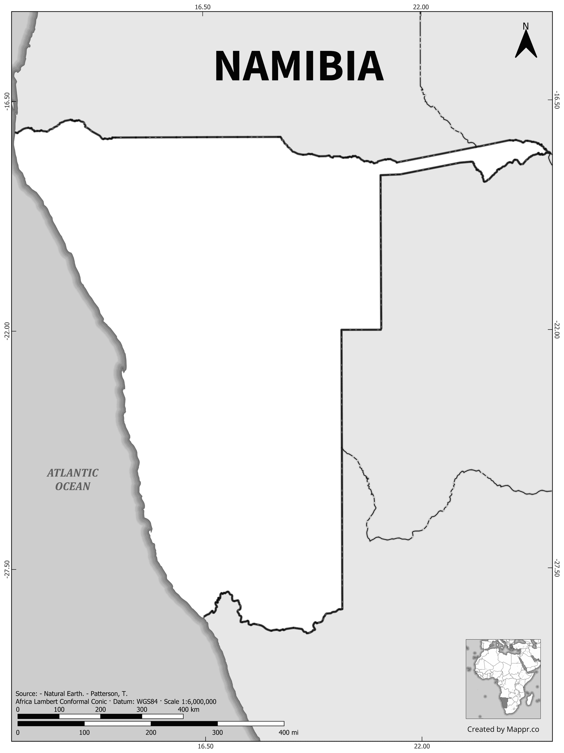 Namibia Maps | Mappr