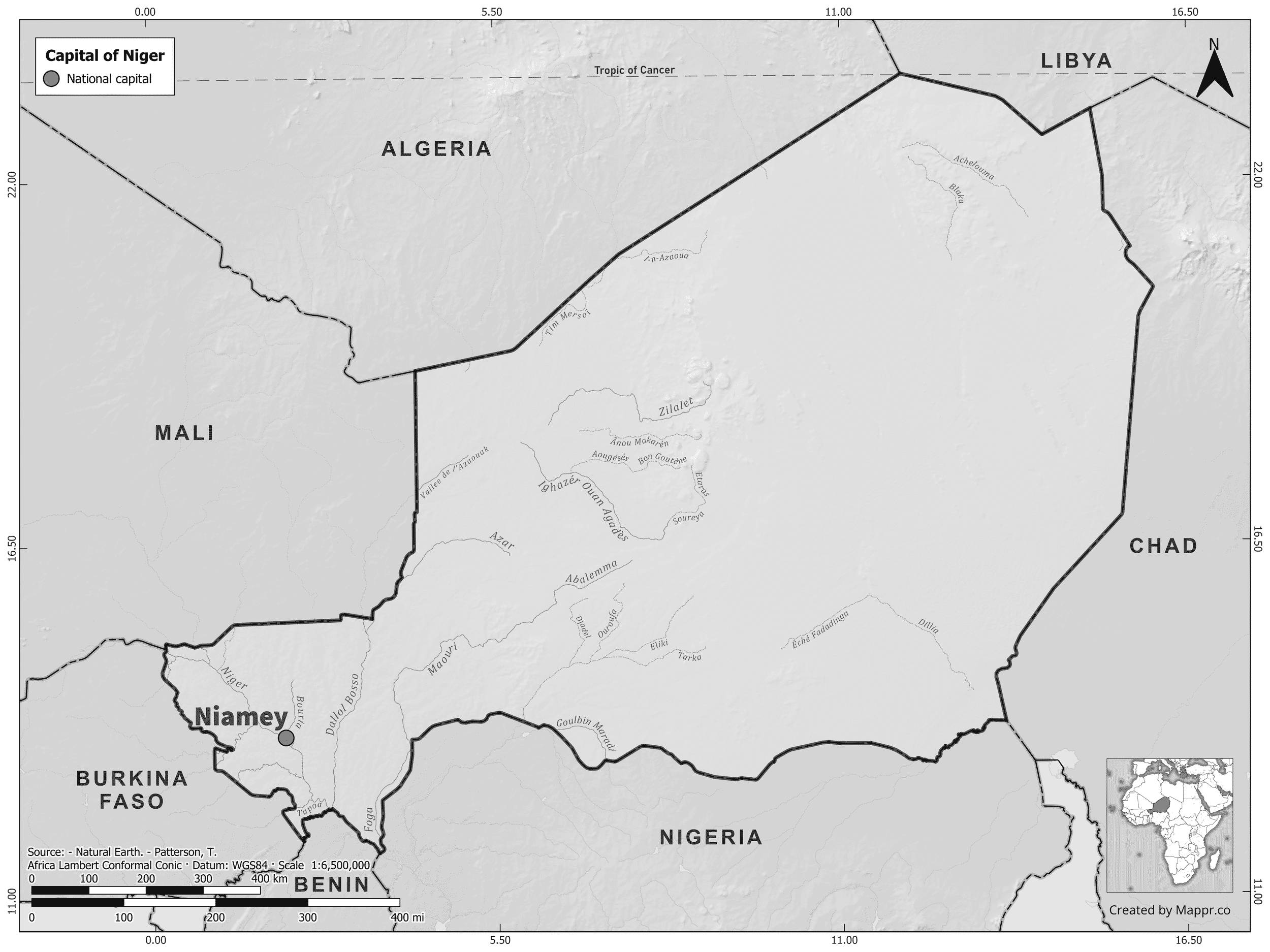 Niger Maps | Mappr