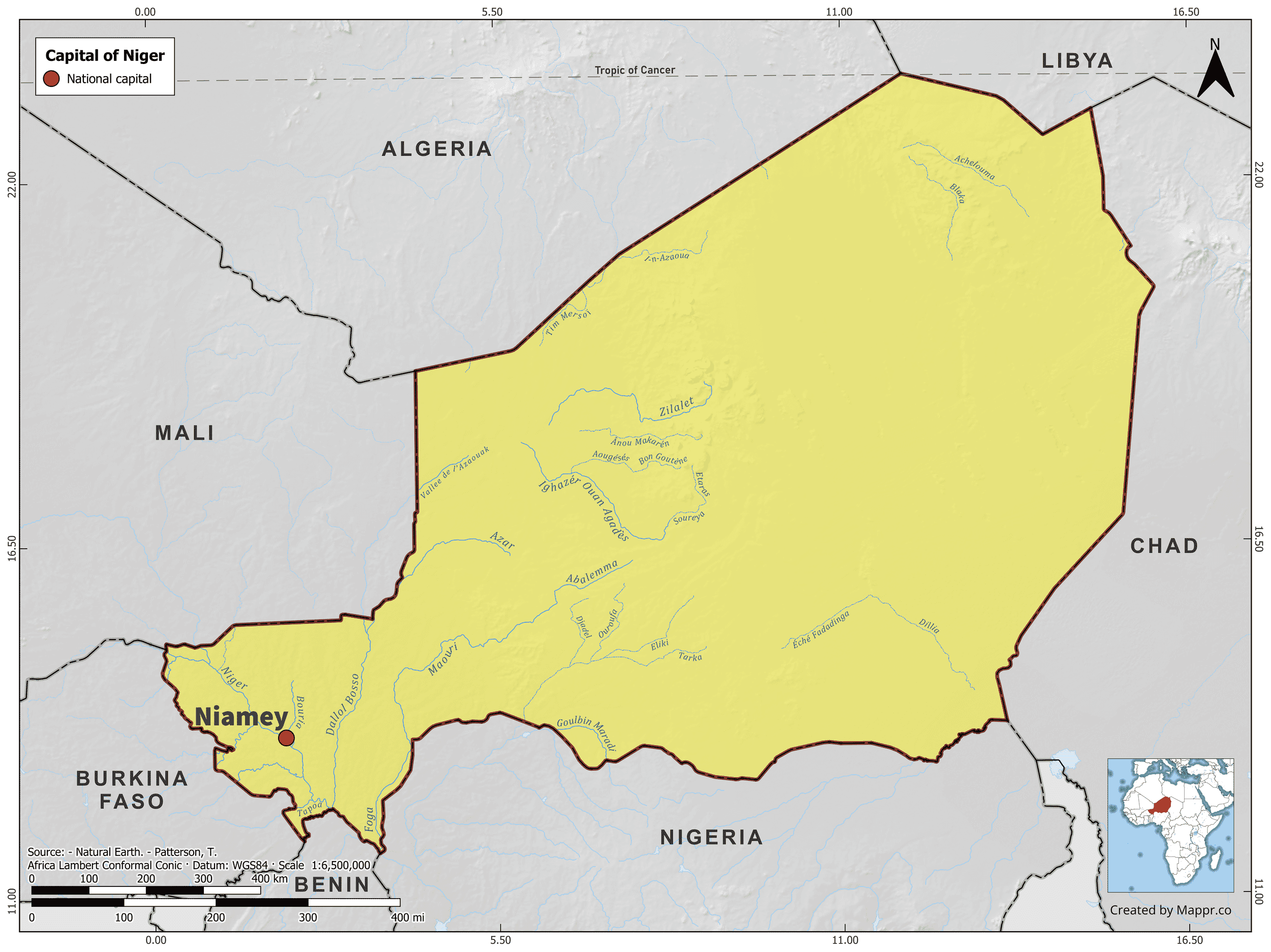 Niger Maps | Mappr