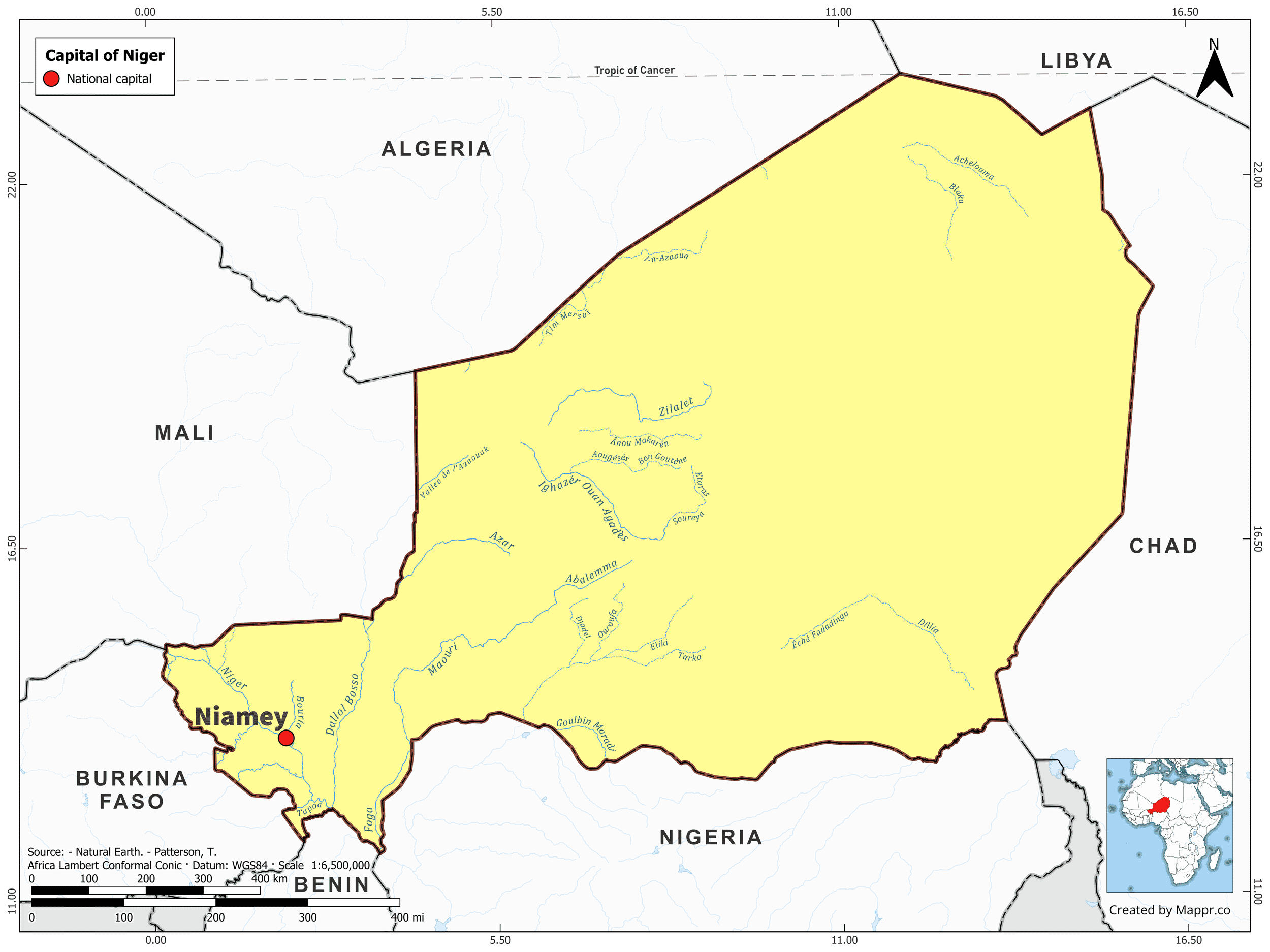 Niger Maps | Mappr