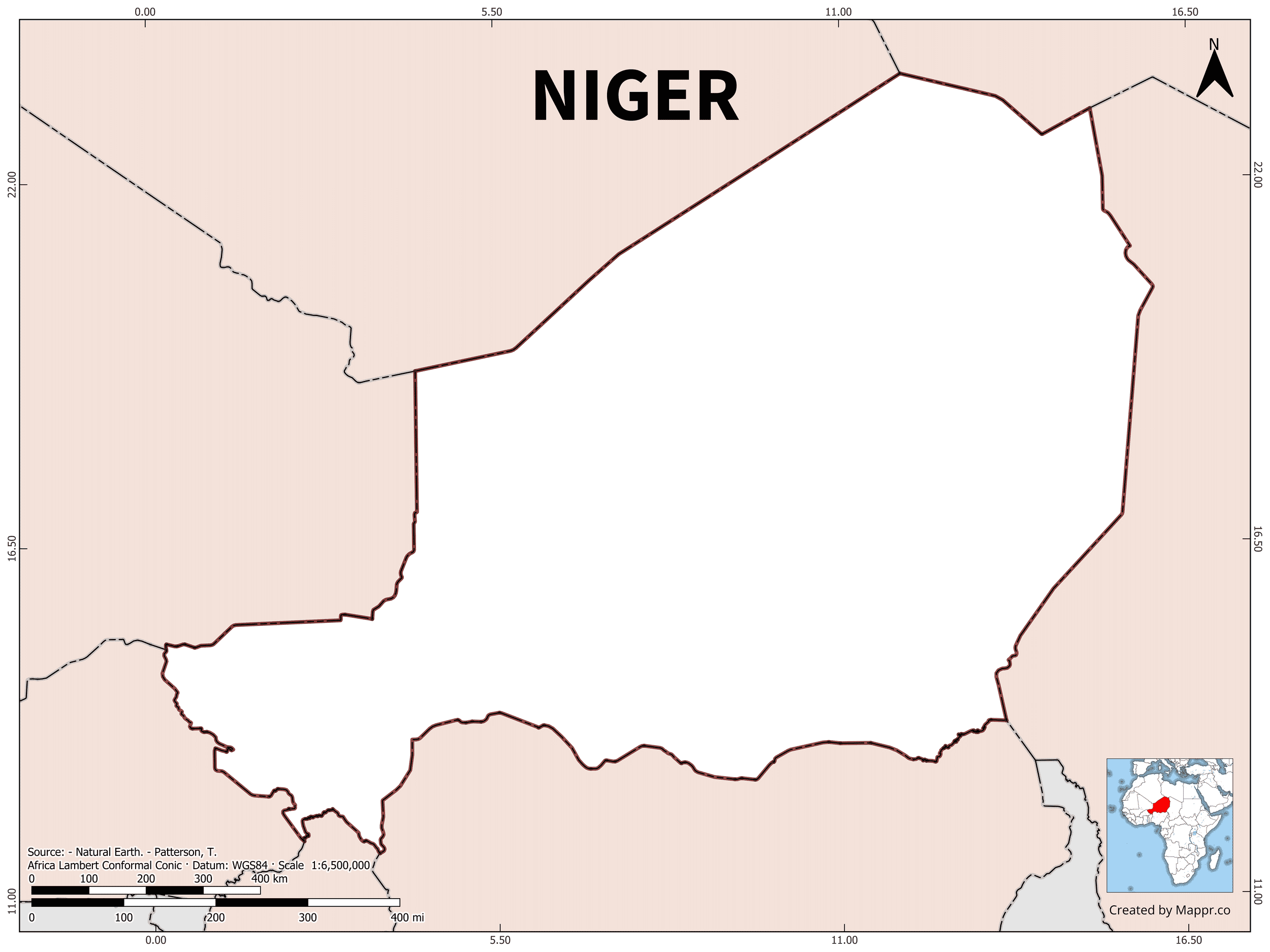Niger Maps | Mappr