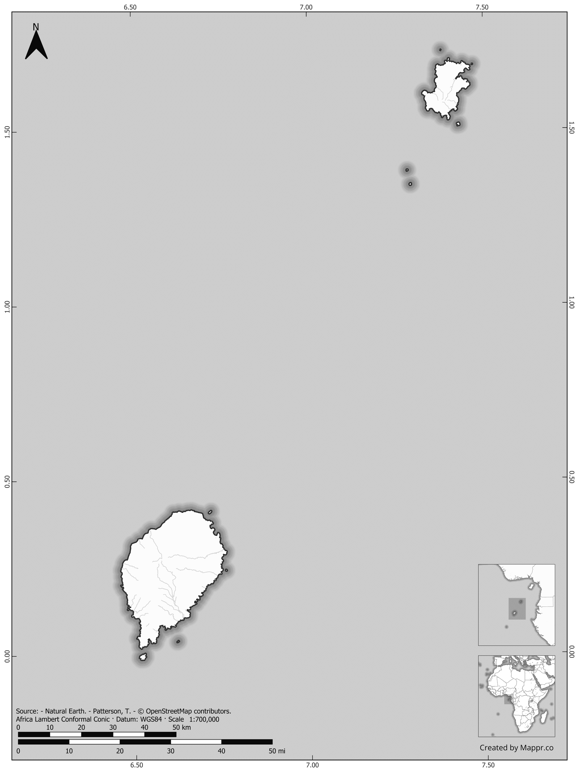 Sao Tome And Principe Maps | Mappr