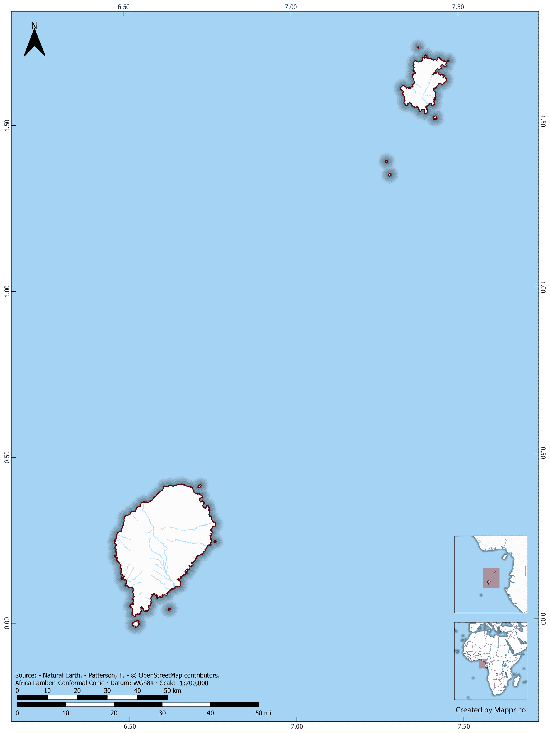 Sao Tome And Principe Maps | Mappr