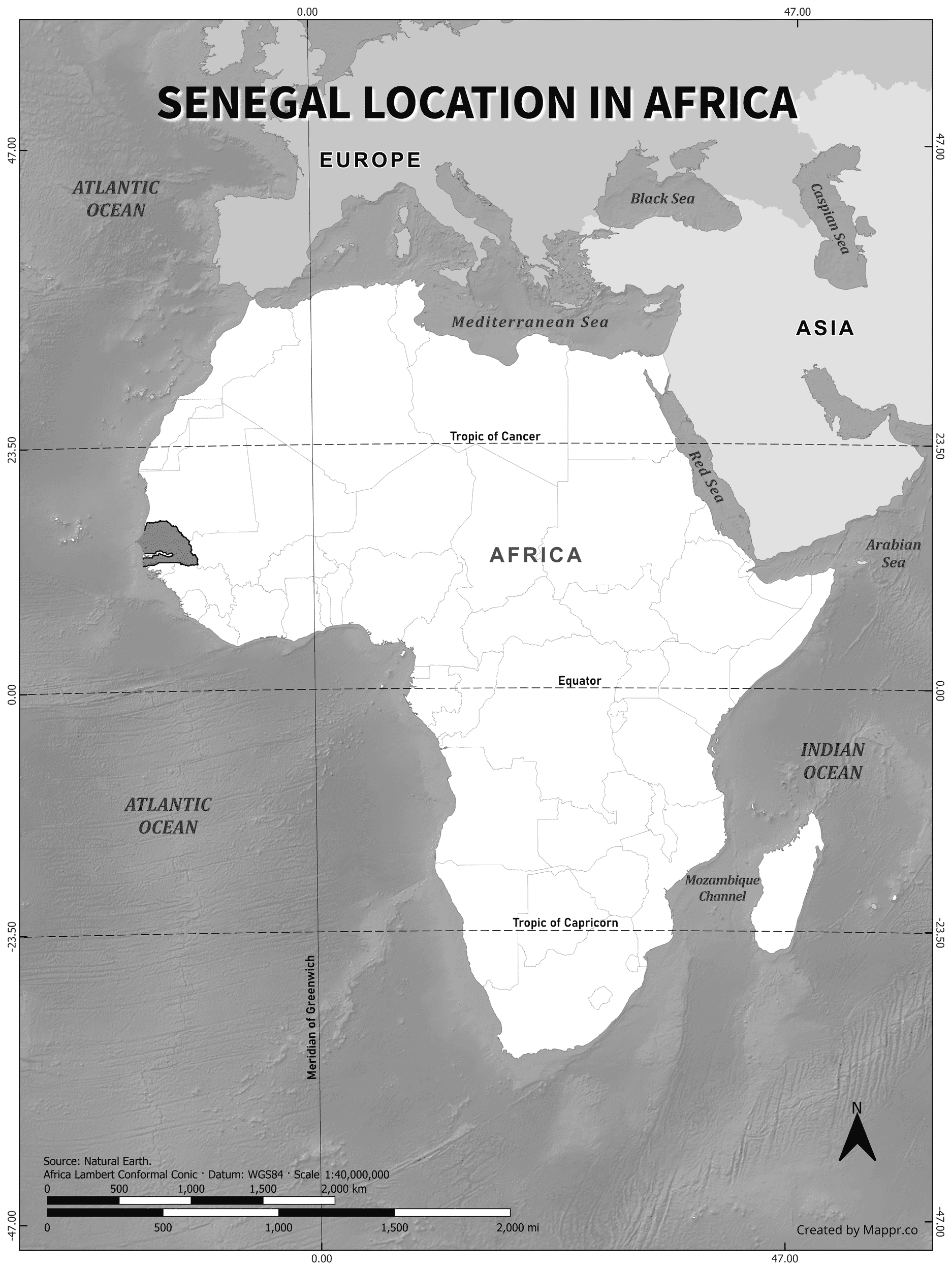 Senegal Maps | Mappr