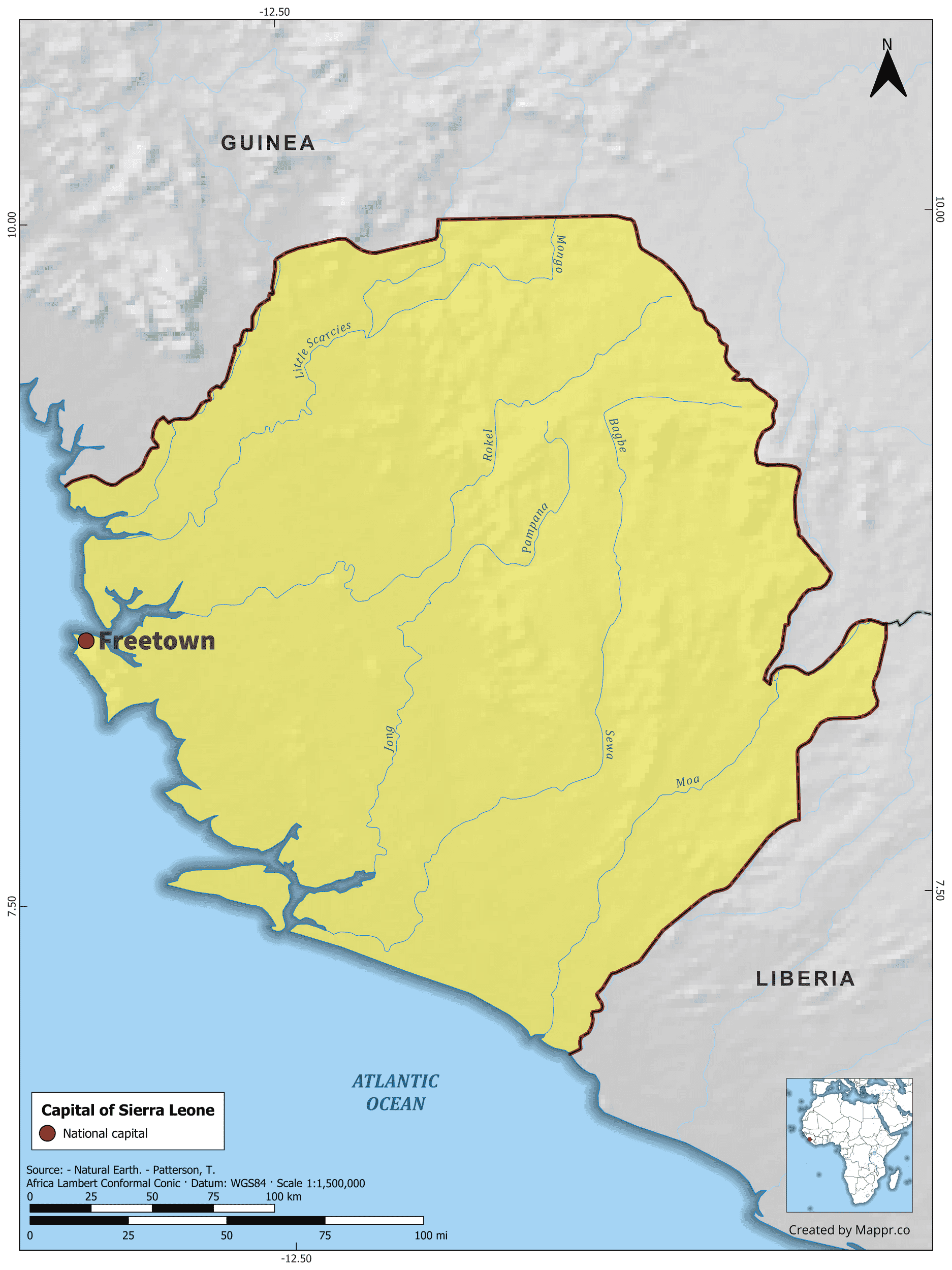 Sierra Leone Maps | Mappr
