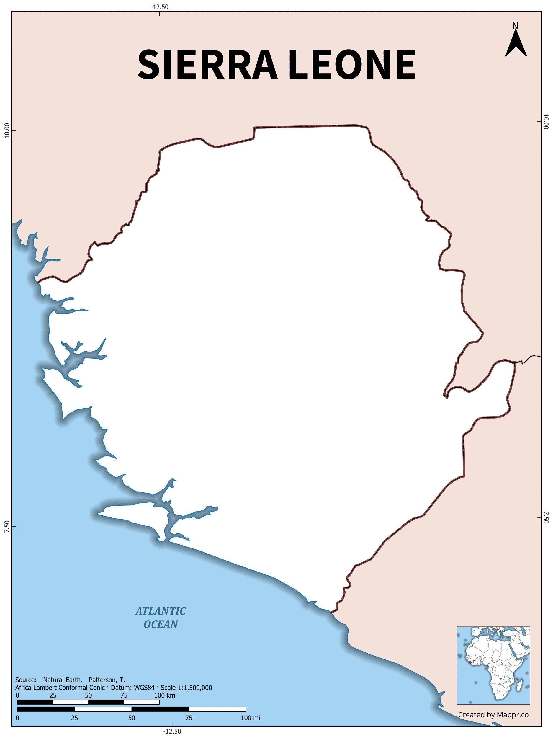 Sierra Leone Maps | Mappr