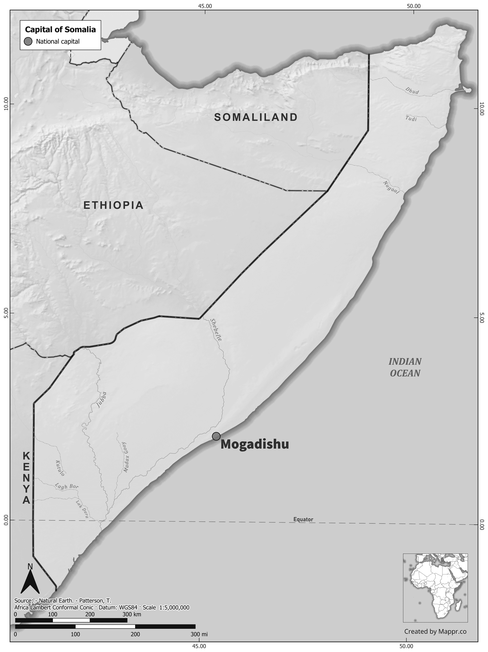 Somalia Maps | Mappr