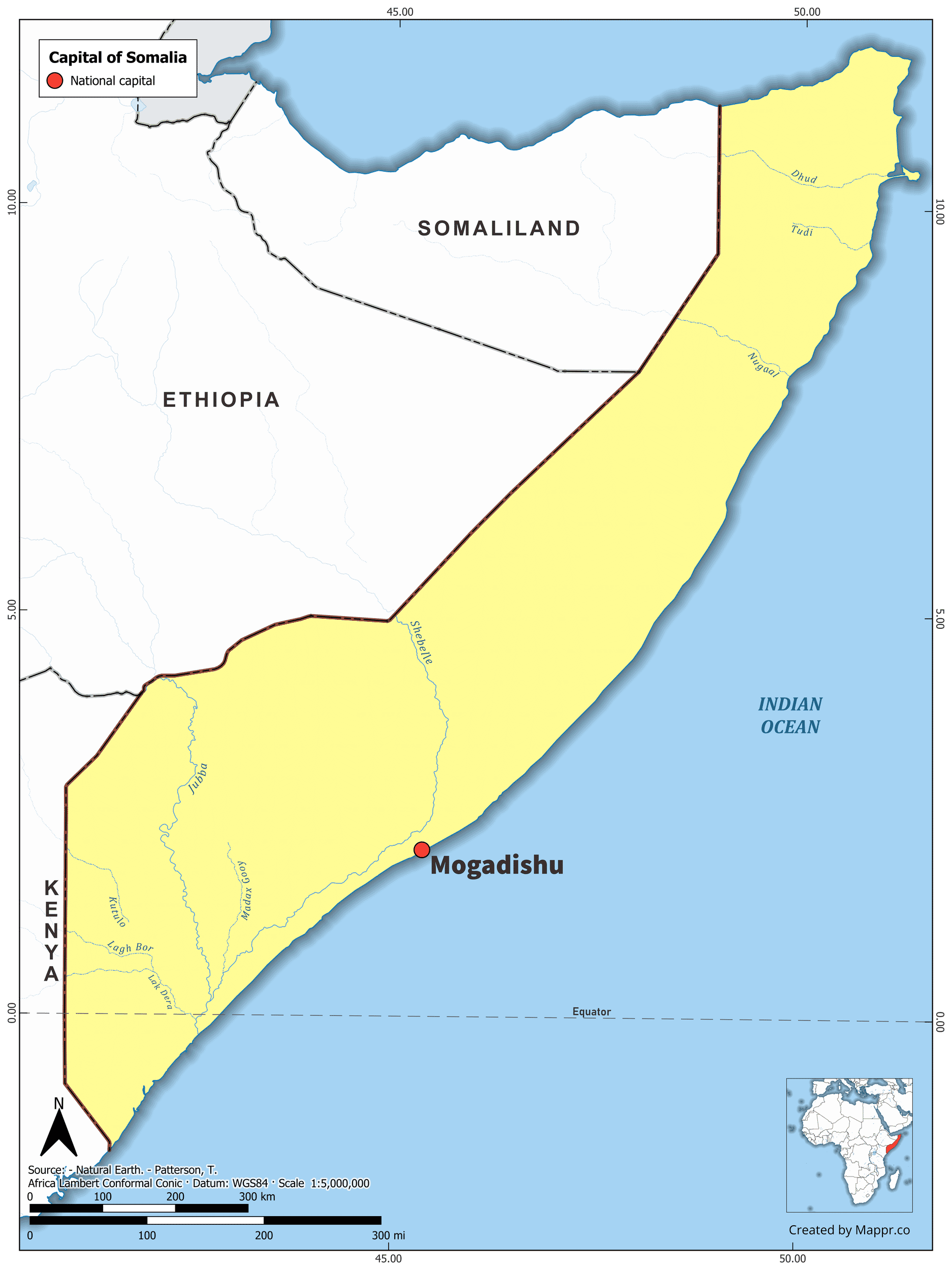 Somalia Maps | Mappr