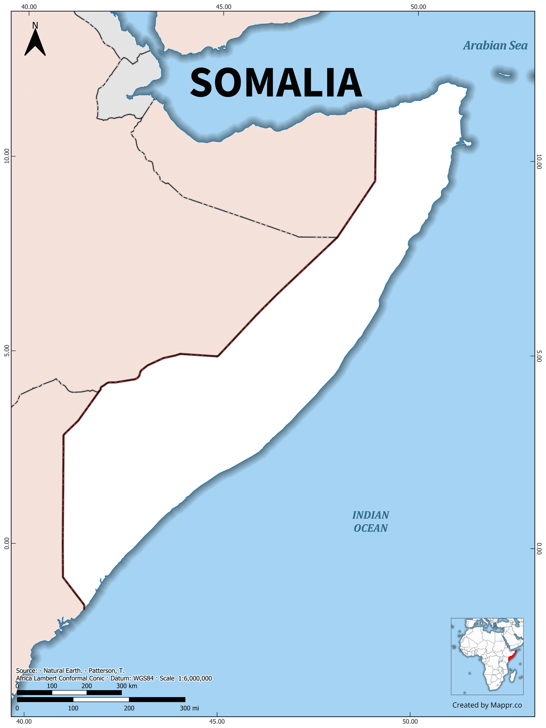 Somalia Maps | Mappr