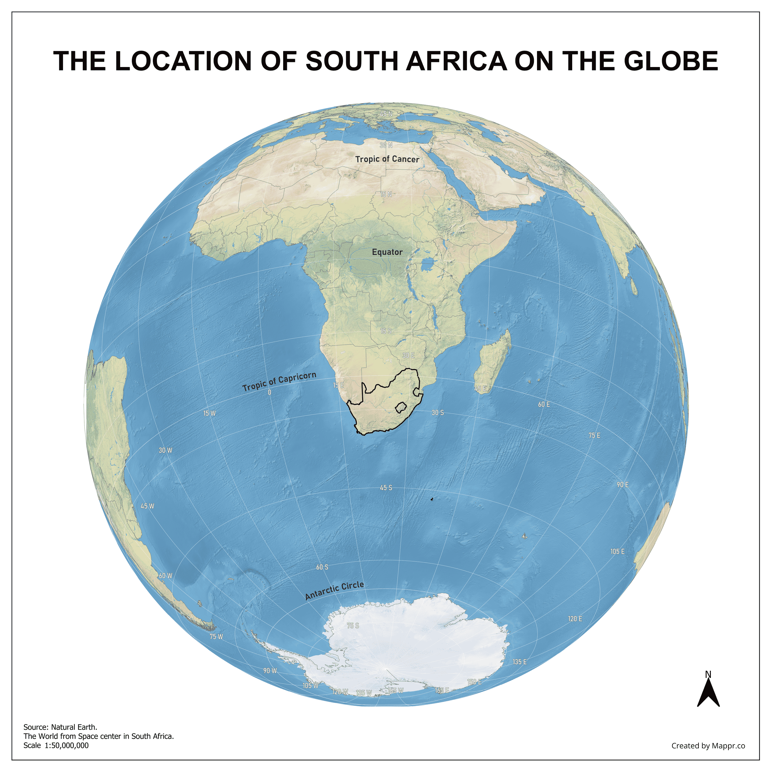 South Africa Maps | Mappr