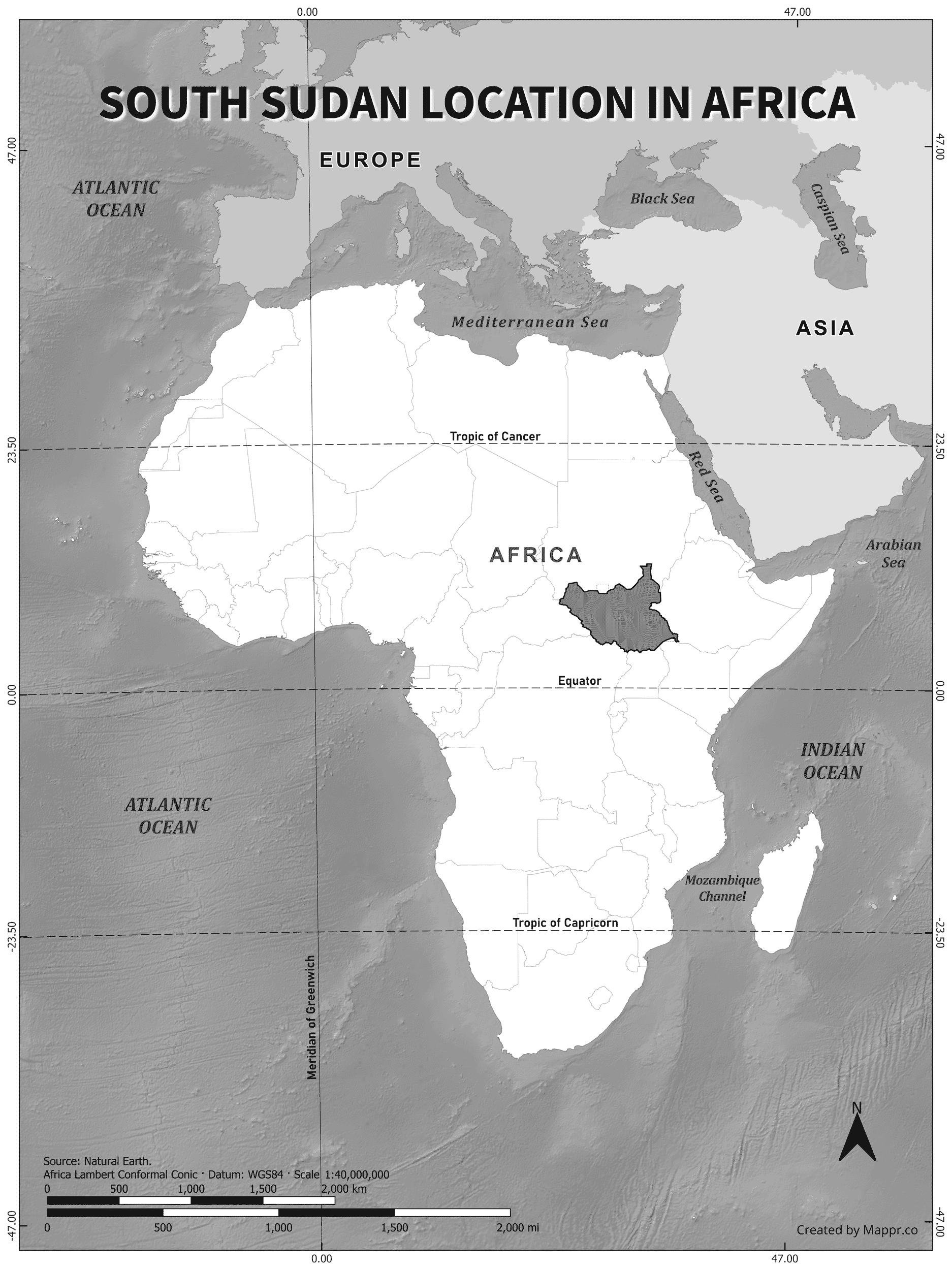 South Sudan Maps | Mappr