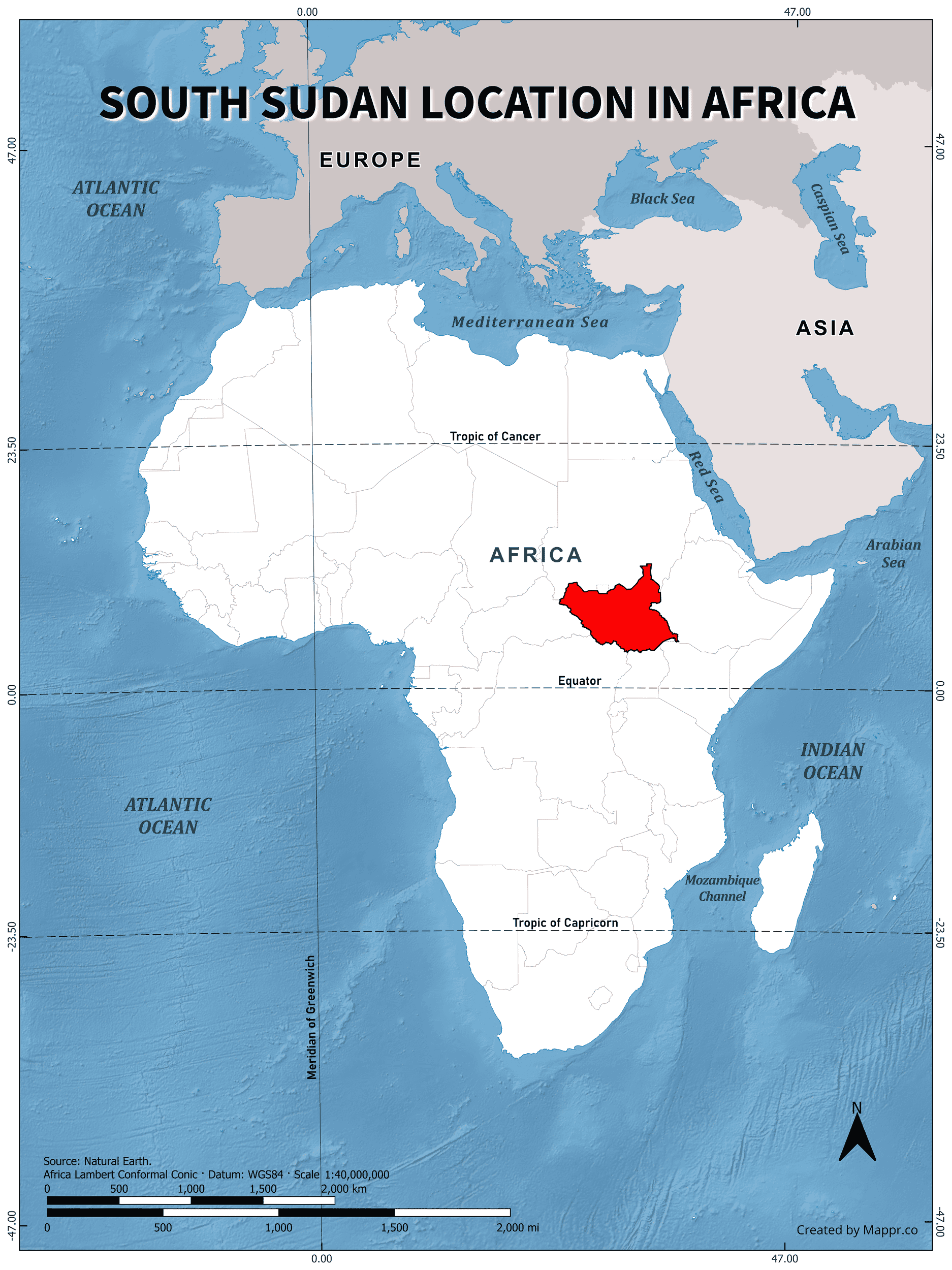 South Sudan Maps | Mappr