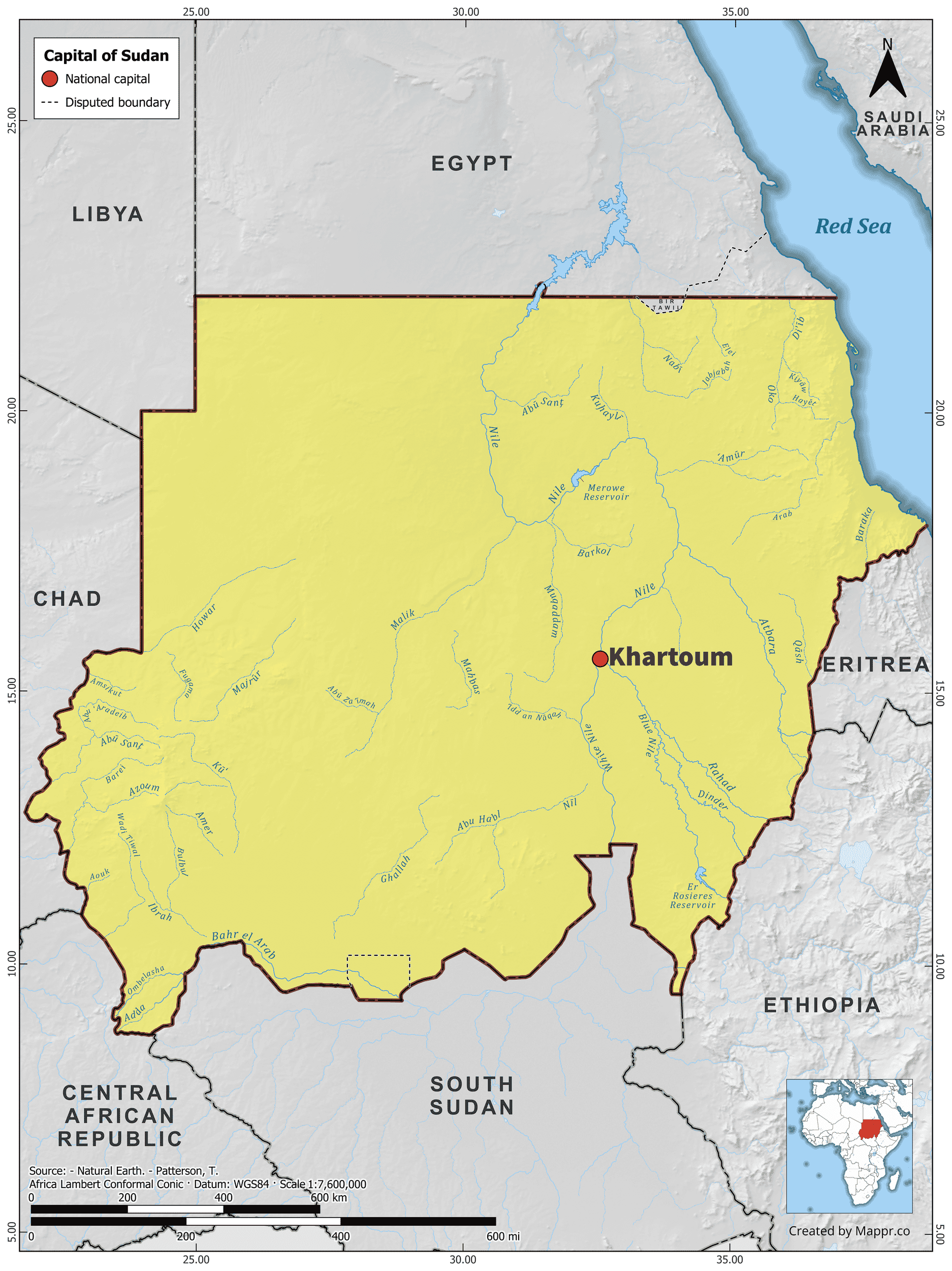 Sudan Maps | Mappr