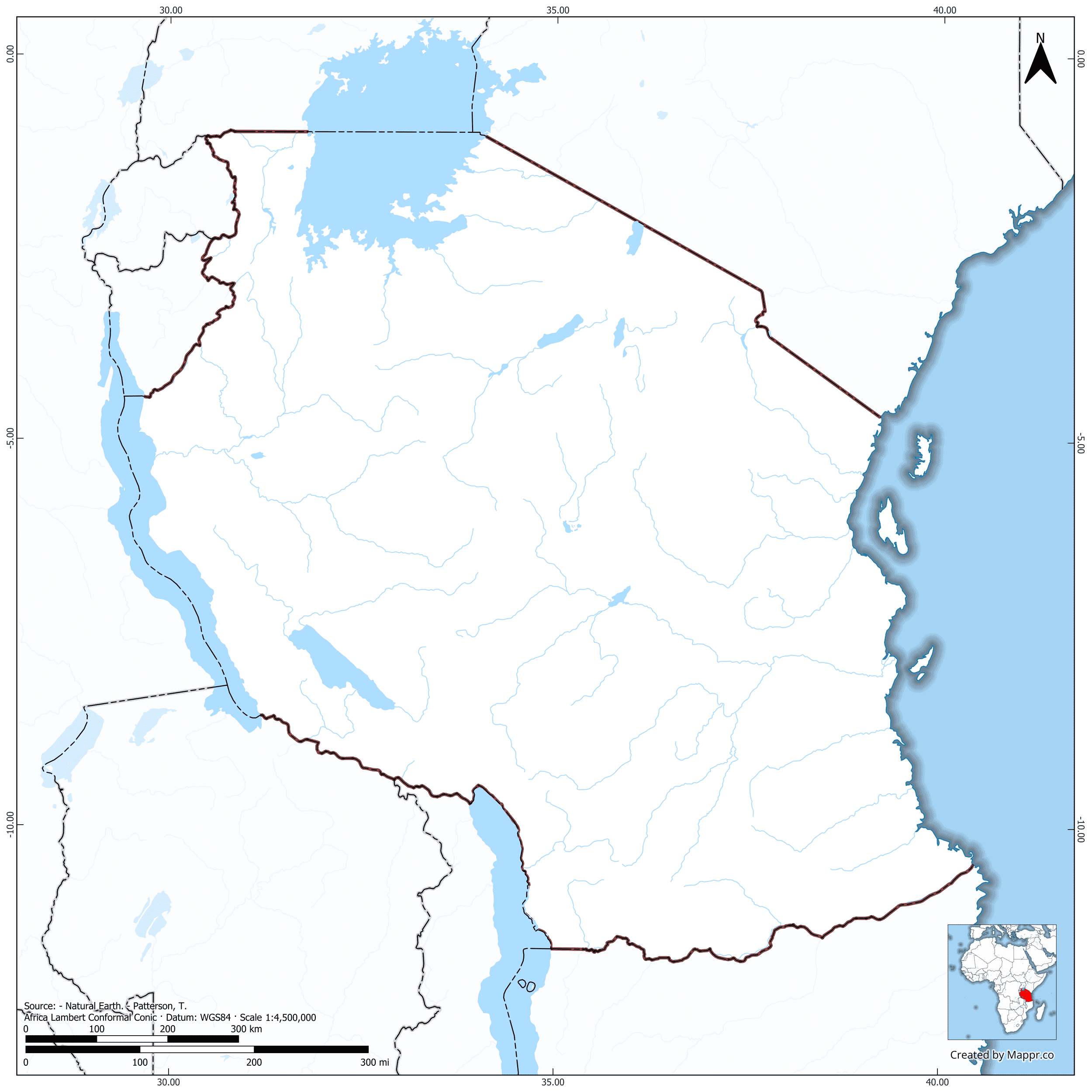 Tanzania Maps | Mappr