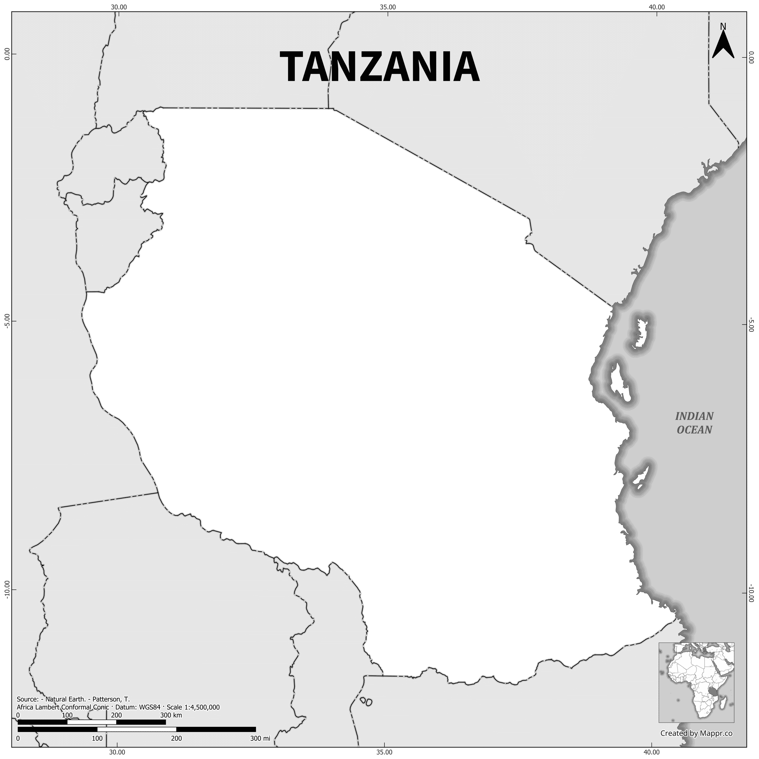 Tanzania Maps | Mappr