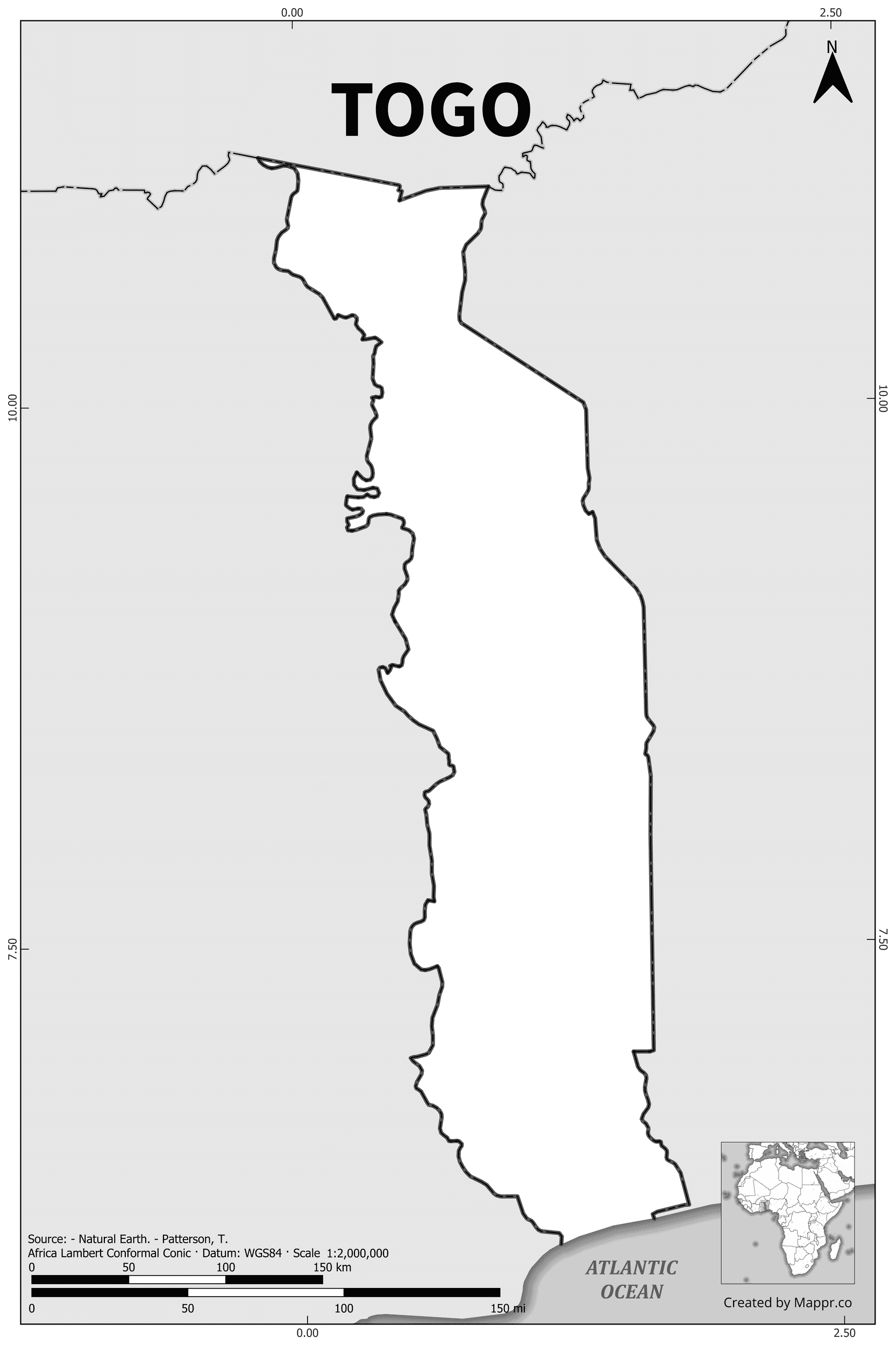 Togo Maps | Mappr