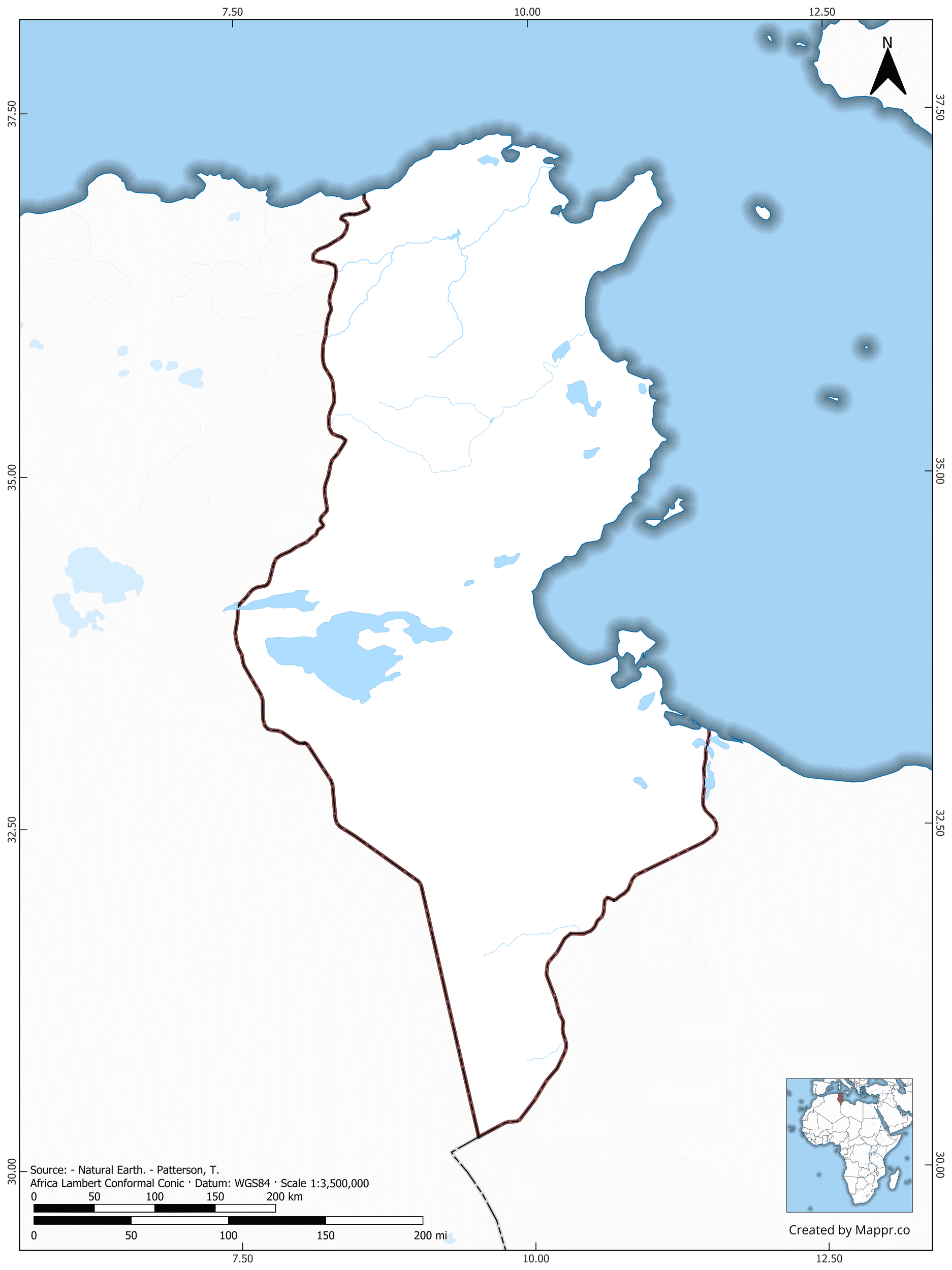 Tunisia Maps | Mappr