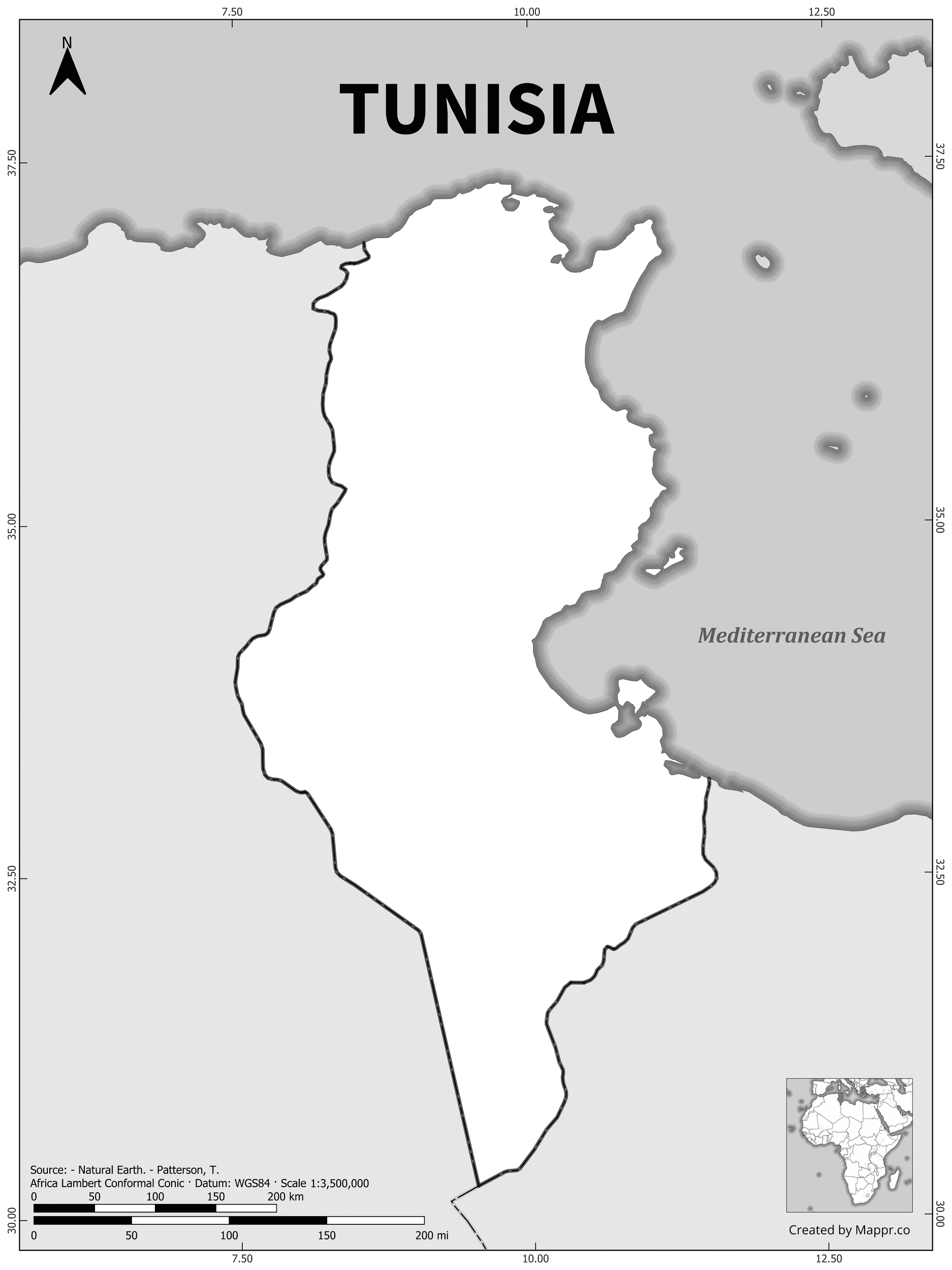 Tunisia Maps | Mappr