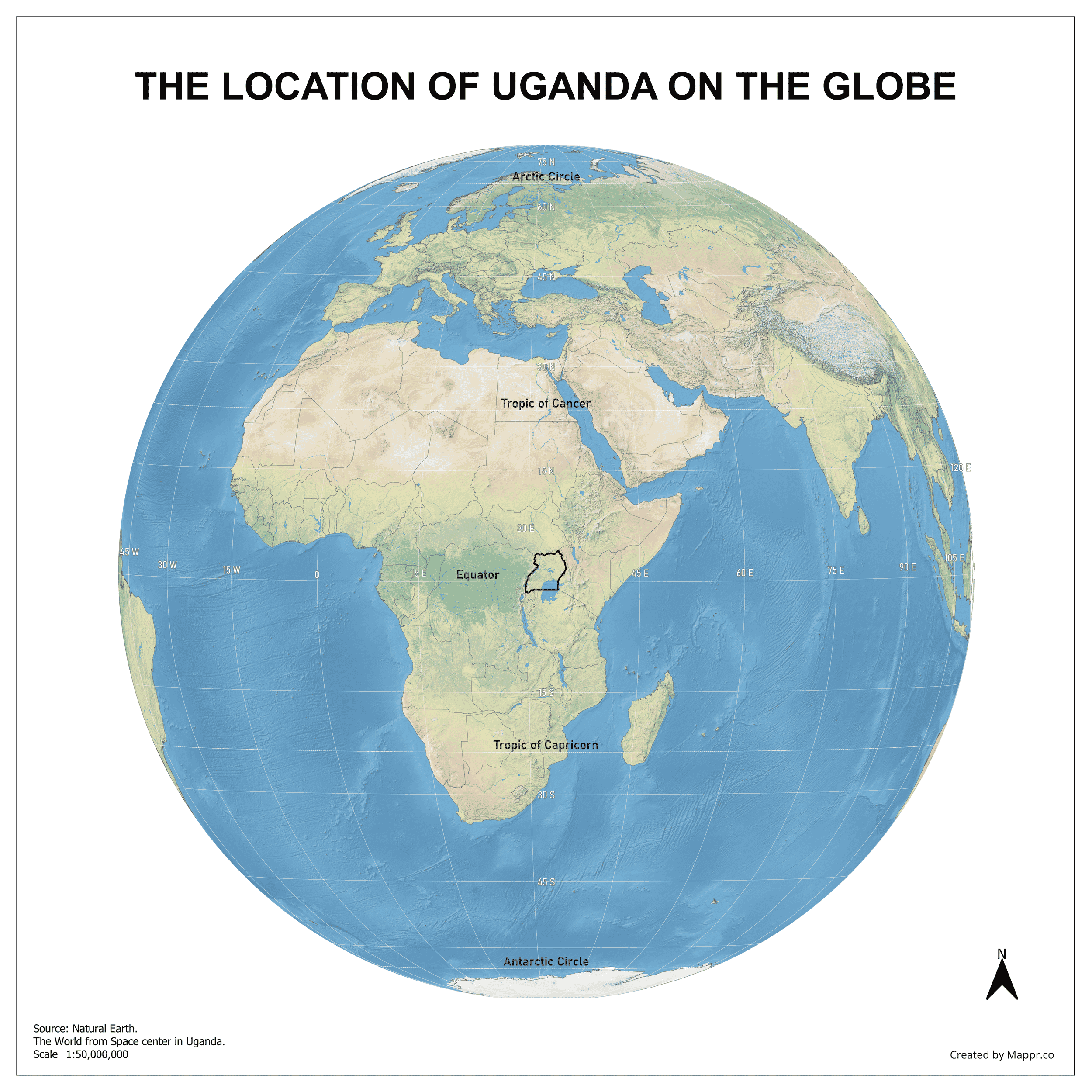 Uganda Maps | Mappr