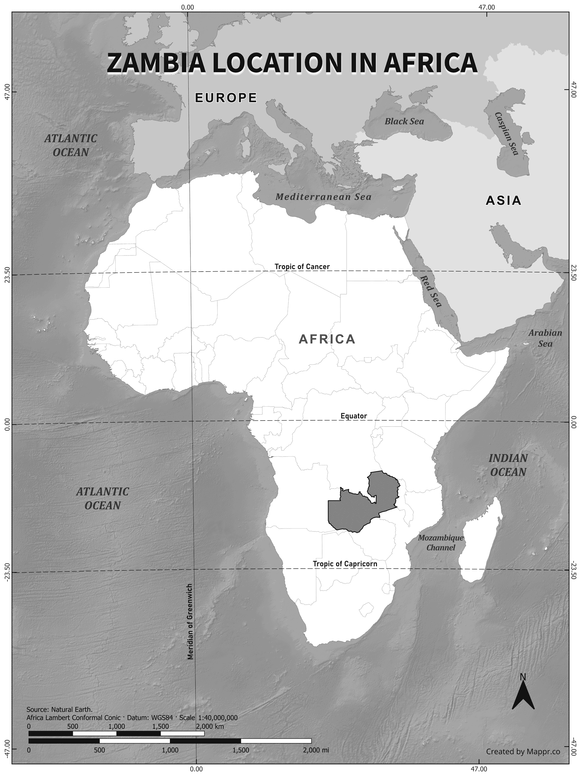 Zambia Maps | Mappr